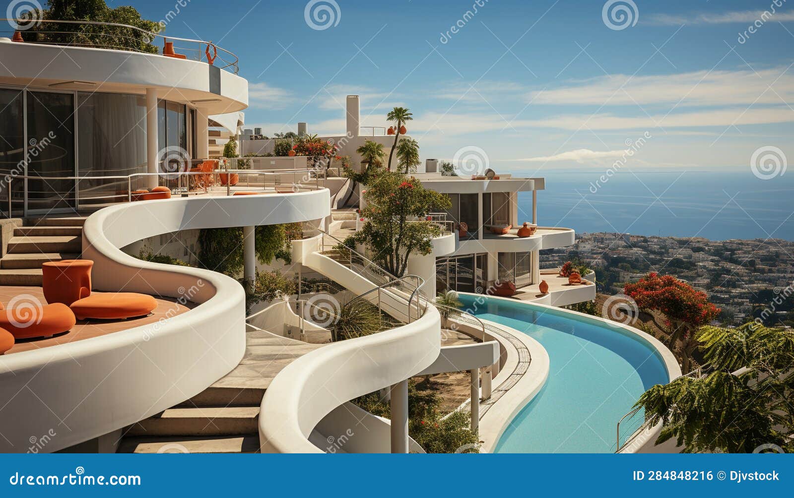 Luxury Modern Building, Poolside Vacations, Nature Relaxation in ...