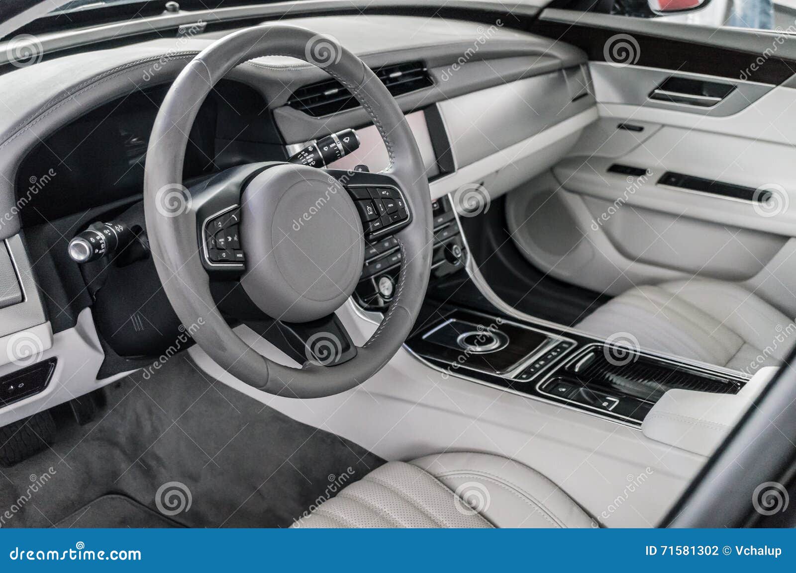 Luxury and Modern Car Interior Stock Photo - Image of automobile ...