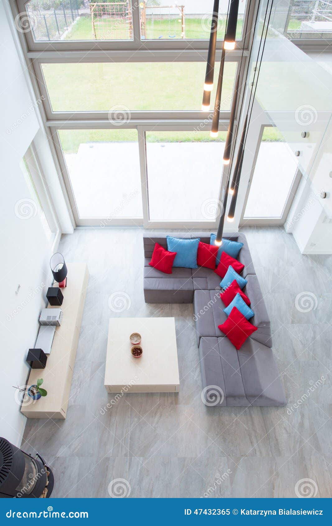 Modern Drawing Pencil Sketch Of A Room. Interior Design Projects ...