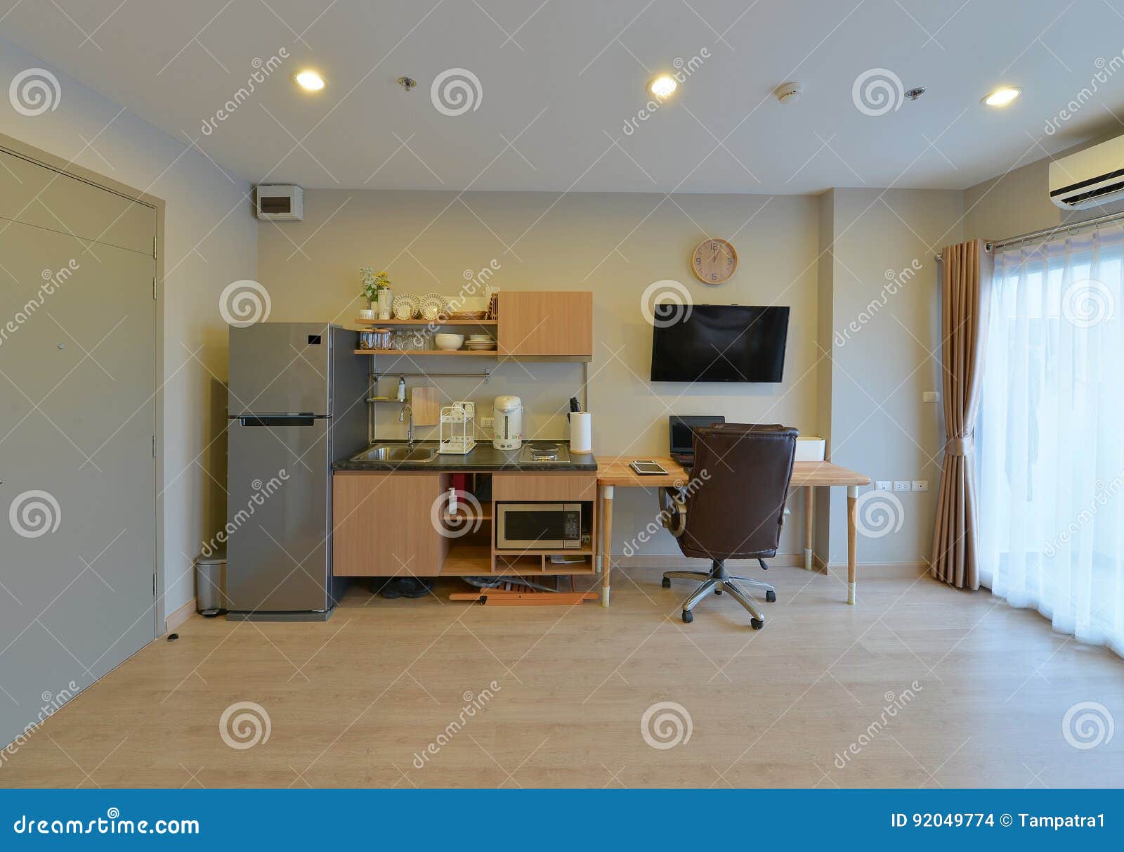 Luxury Modern Kitchen Area and Decoration on Condominium, Interior ...