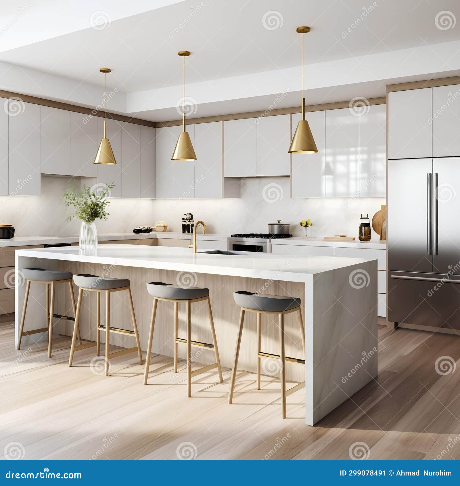 Luxury Modern Kitchen Concept Stock Image - Image of furniture ...