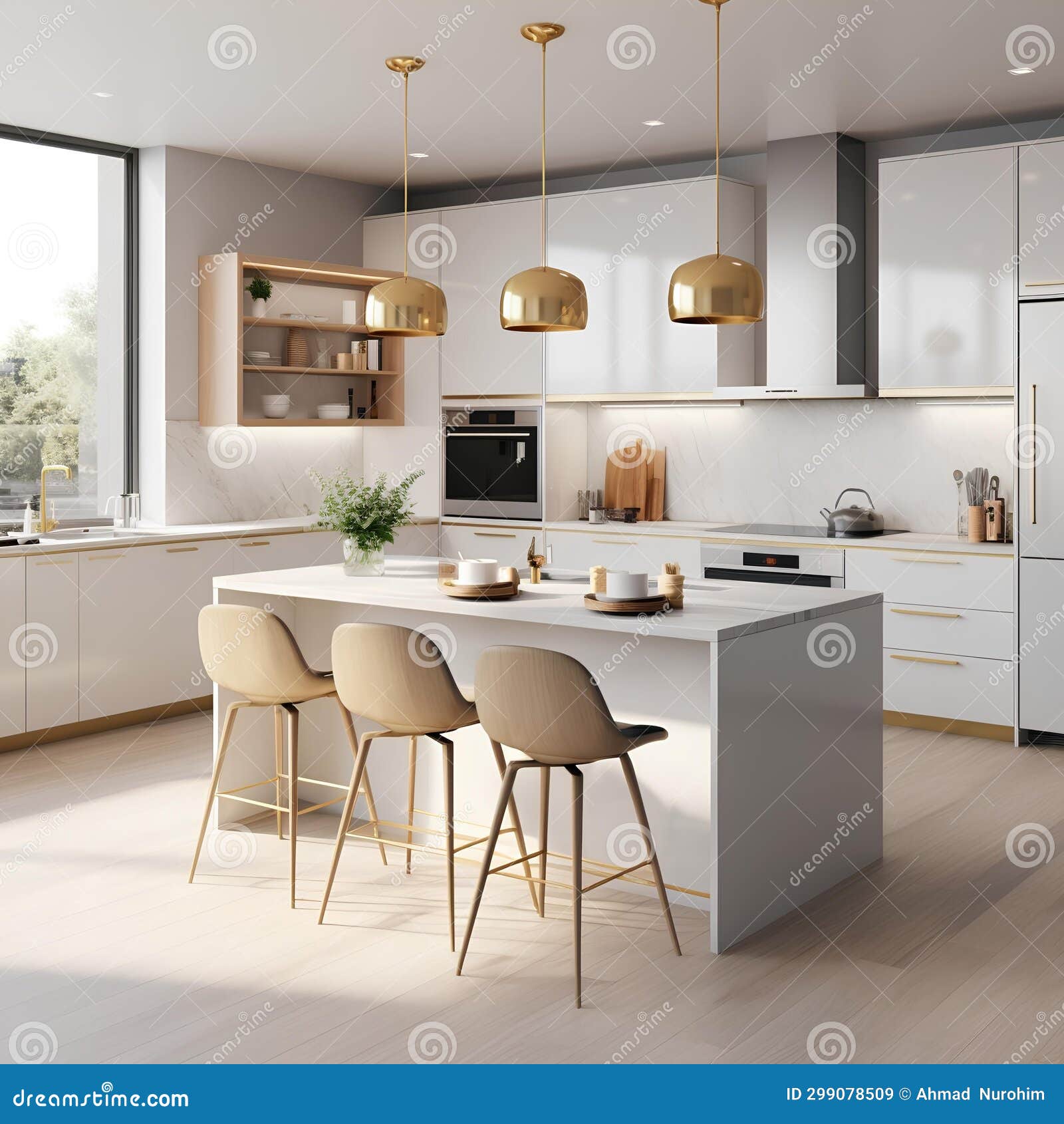 Luxury Modern Kitchen Concept Stock Image - Image of furniture ...