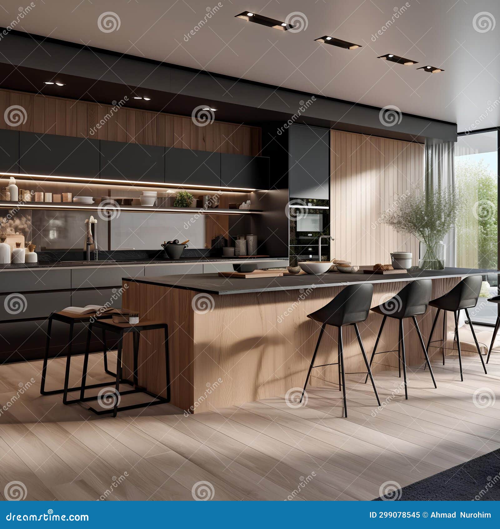Luxury Modern Kitchen Concept Stock Image - Image of contemporary ...