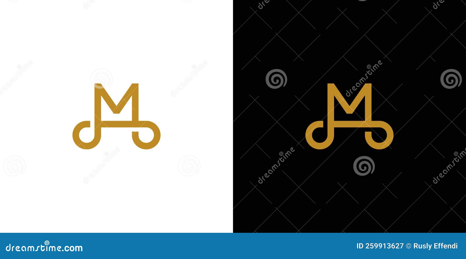 Luxury and Modern Letter Infinity M Initials Logo Design Stock Vector ...