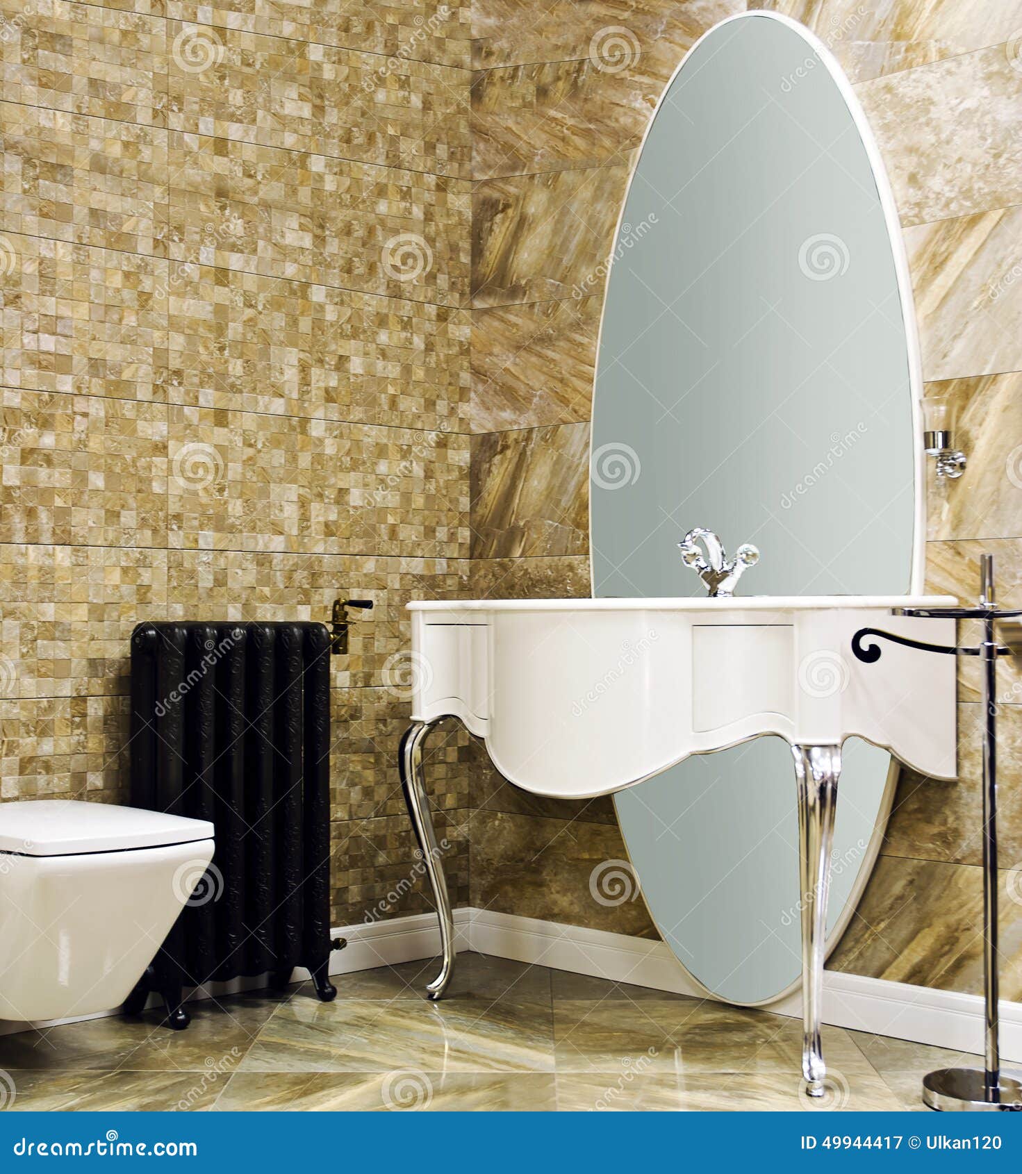 Luxury Modern Style Decorated Toilet Stock Image - Image of bath, home ...