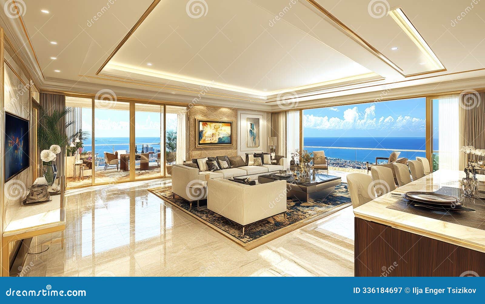 Luxury Oceanfront Architecture With Modern Living Room Design ...