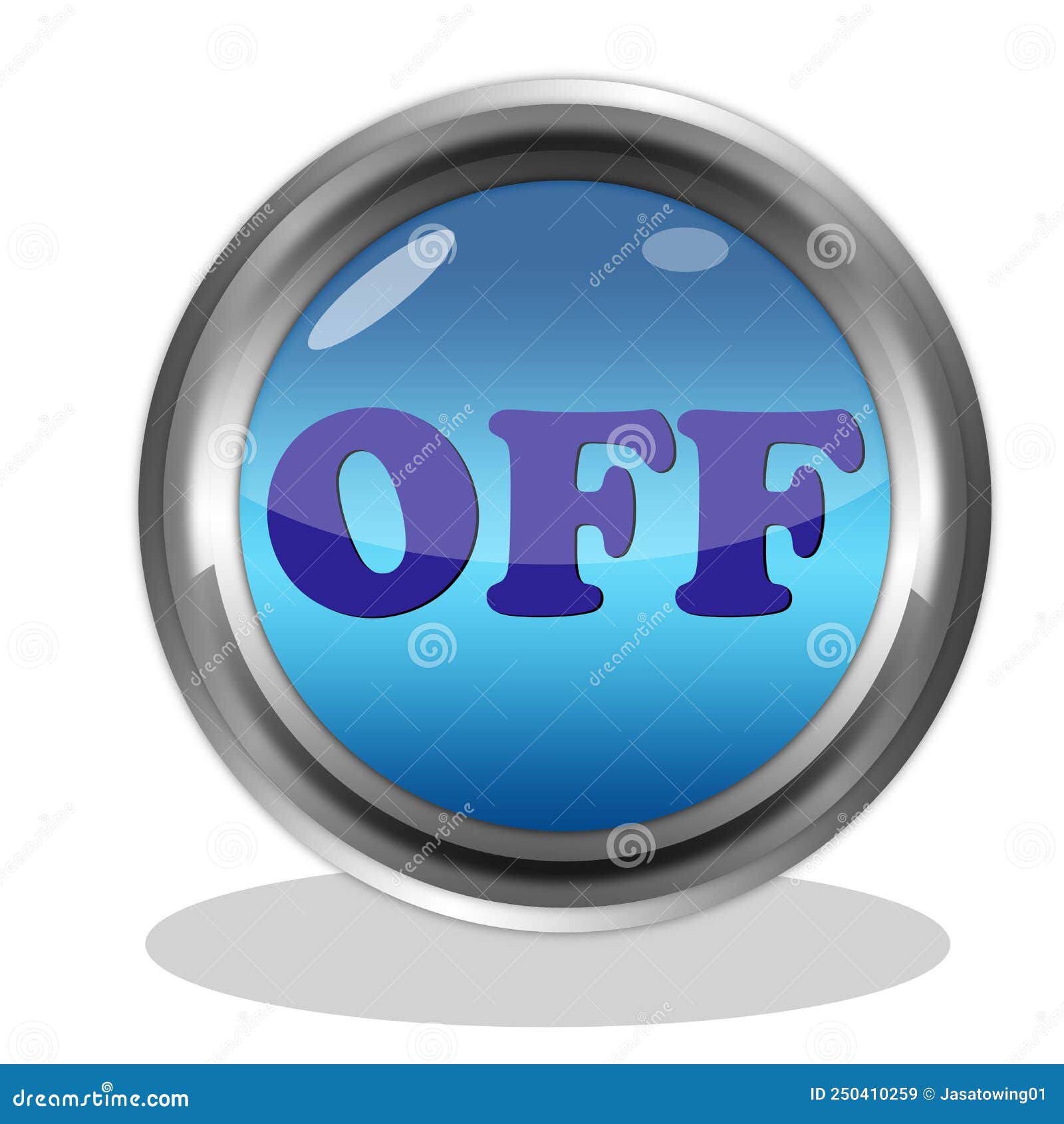 The Luxury Off Button Template. Stock Illustration - Illustration of ...