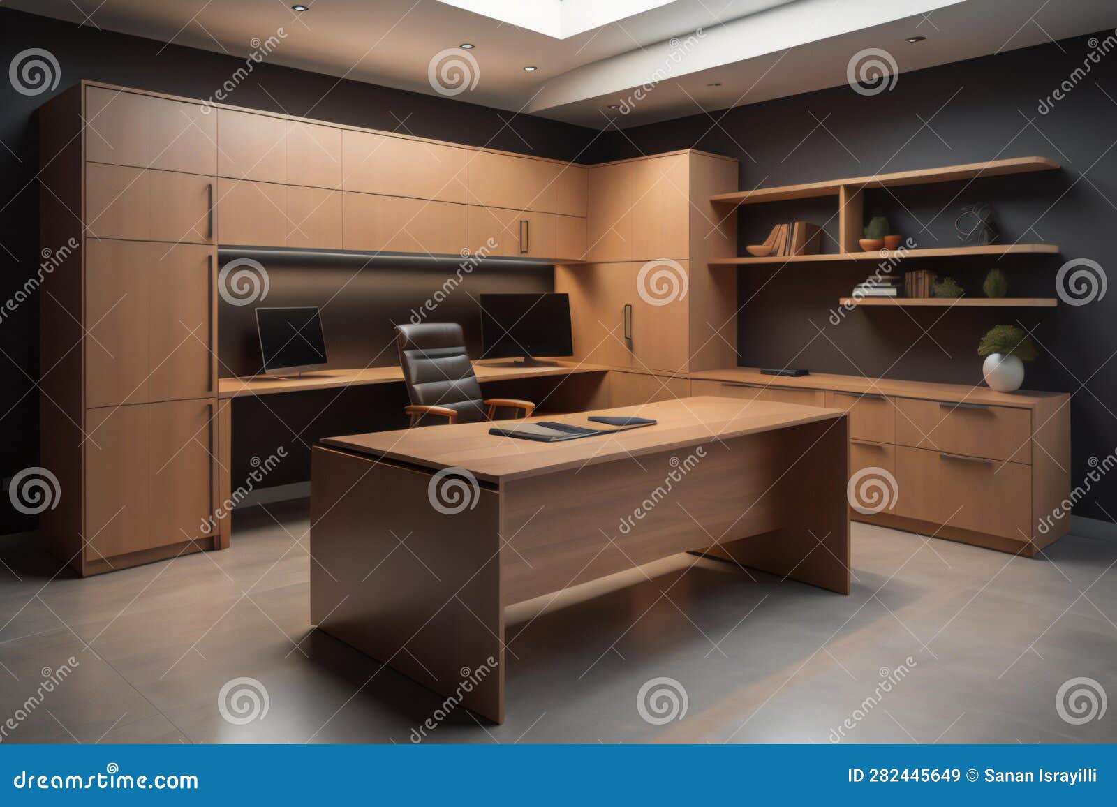 Luxury Office Interior Design. Ai Generated Stock Illustration ...
