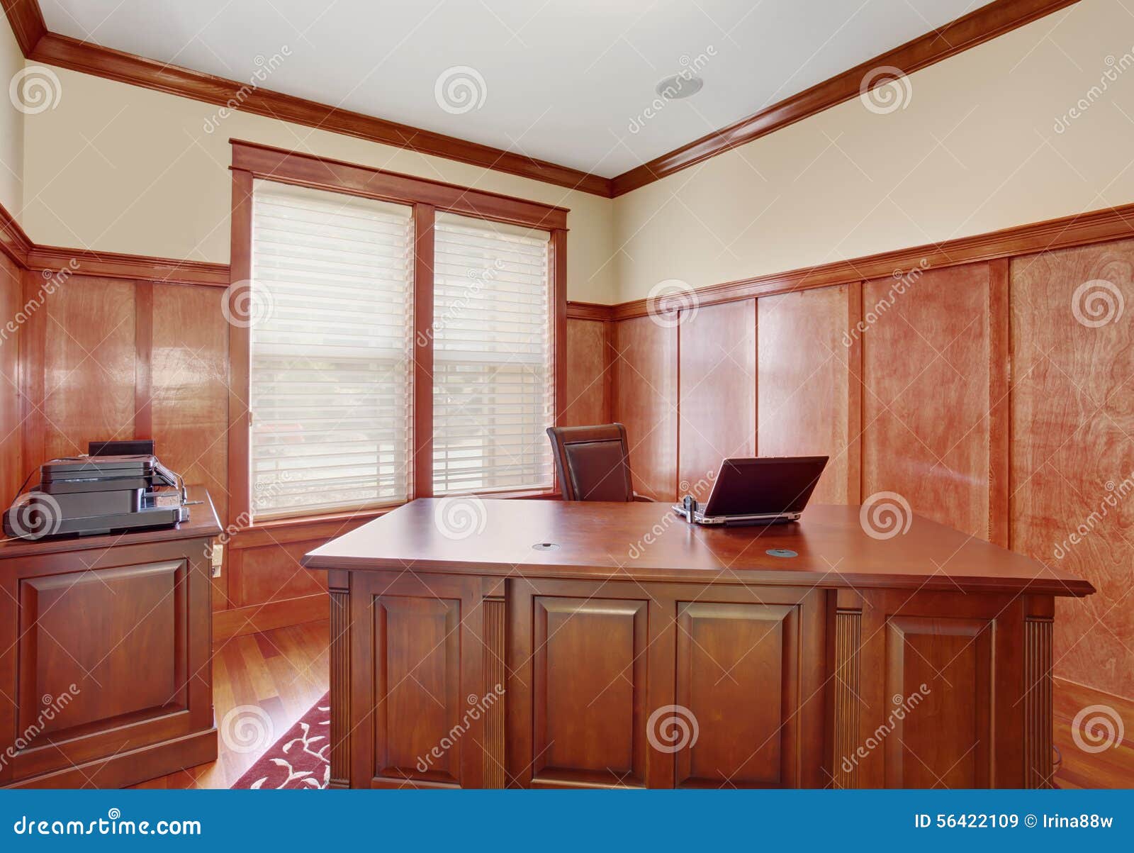 Luxury Office Room with Nice Desk. Stock Image - Image of interior ...