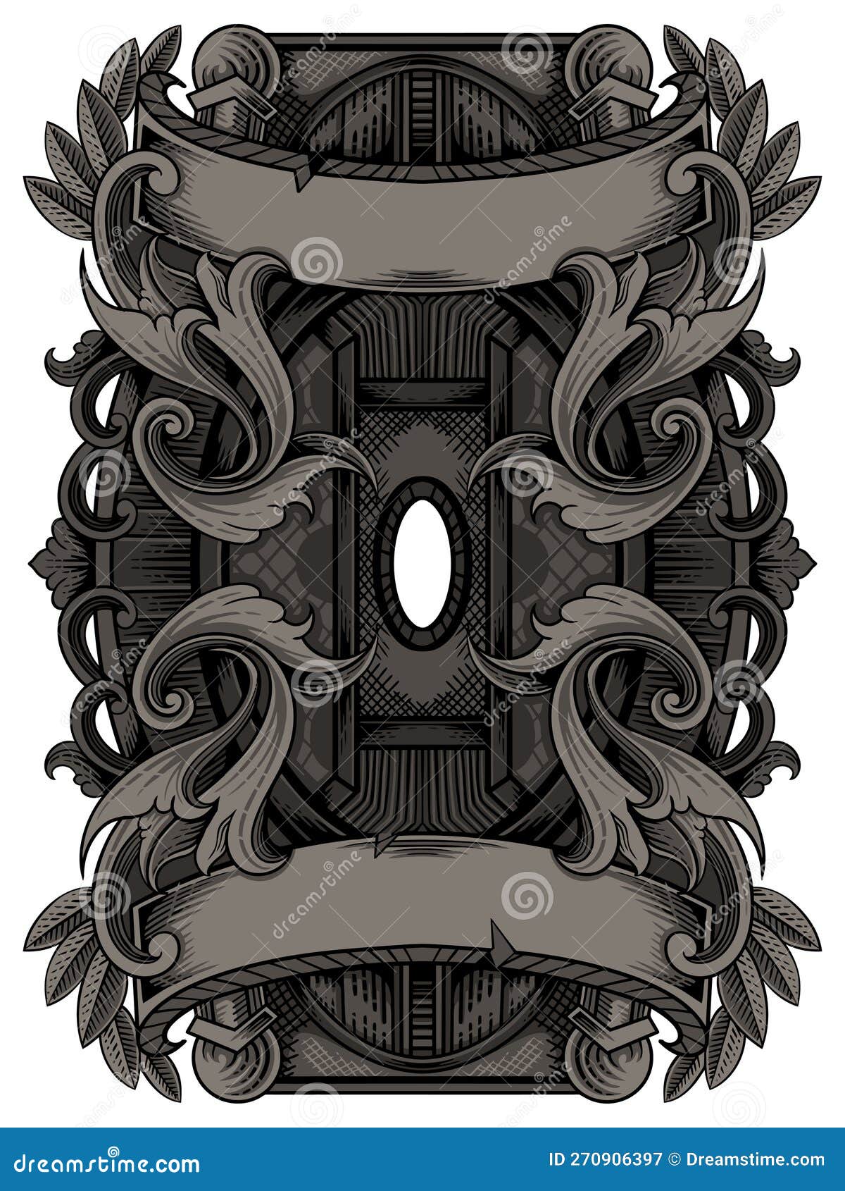 Luxury Ornamental Classic Engraved Frame Stock Illustration ...