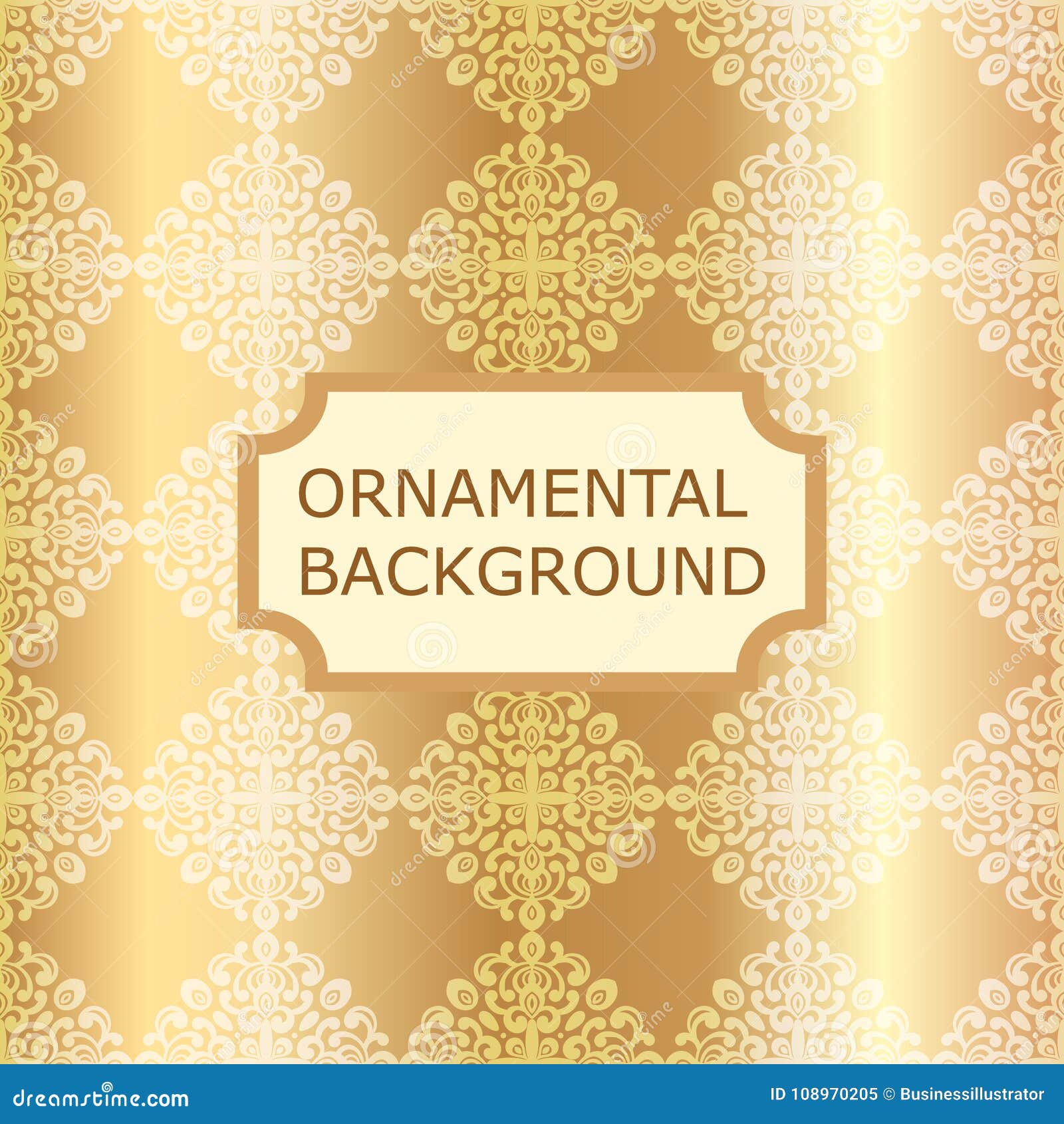 Luxury Ornamental Background Stock Vector - Illustration of deco ...