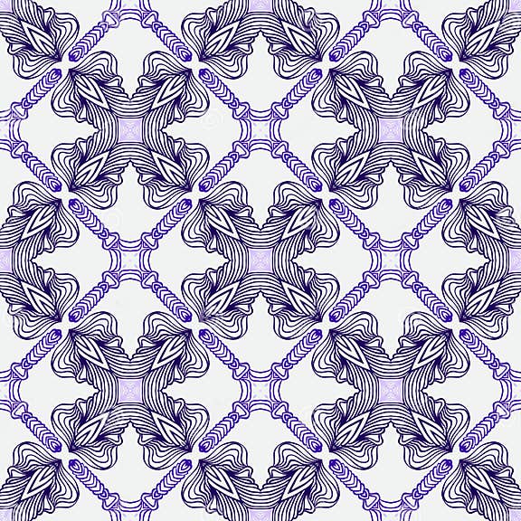 Luxury Pattern with Elegant Spanish Motifs Stock Vector - Illustration ...