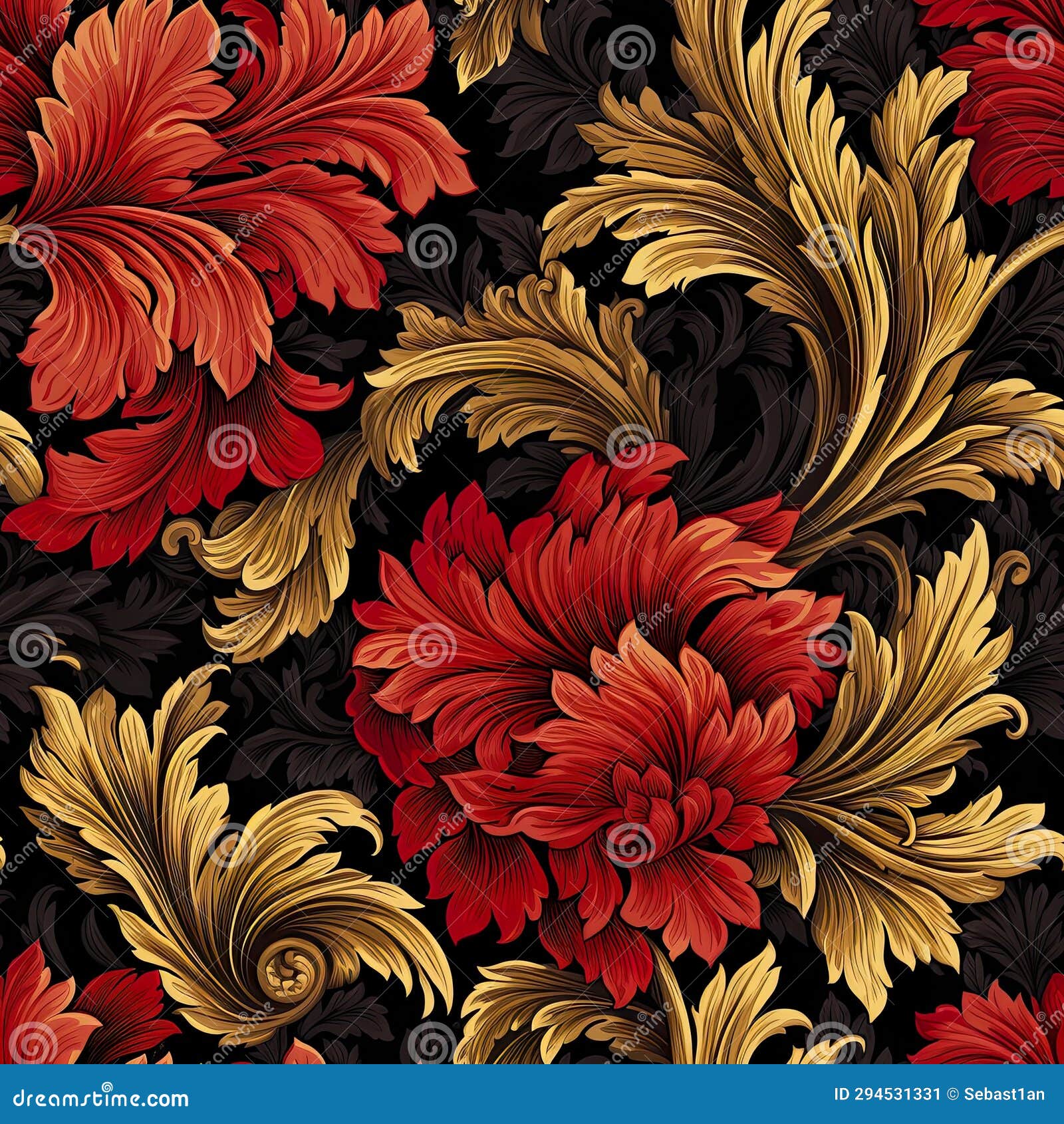 Luxury Pattern Illustration is an Embodiment of Elegance and Opulence ...