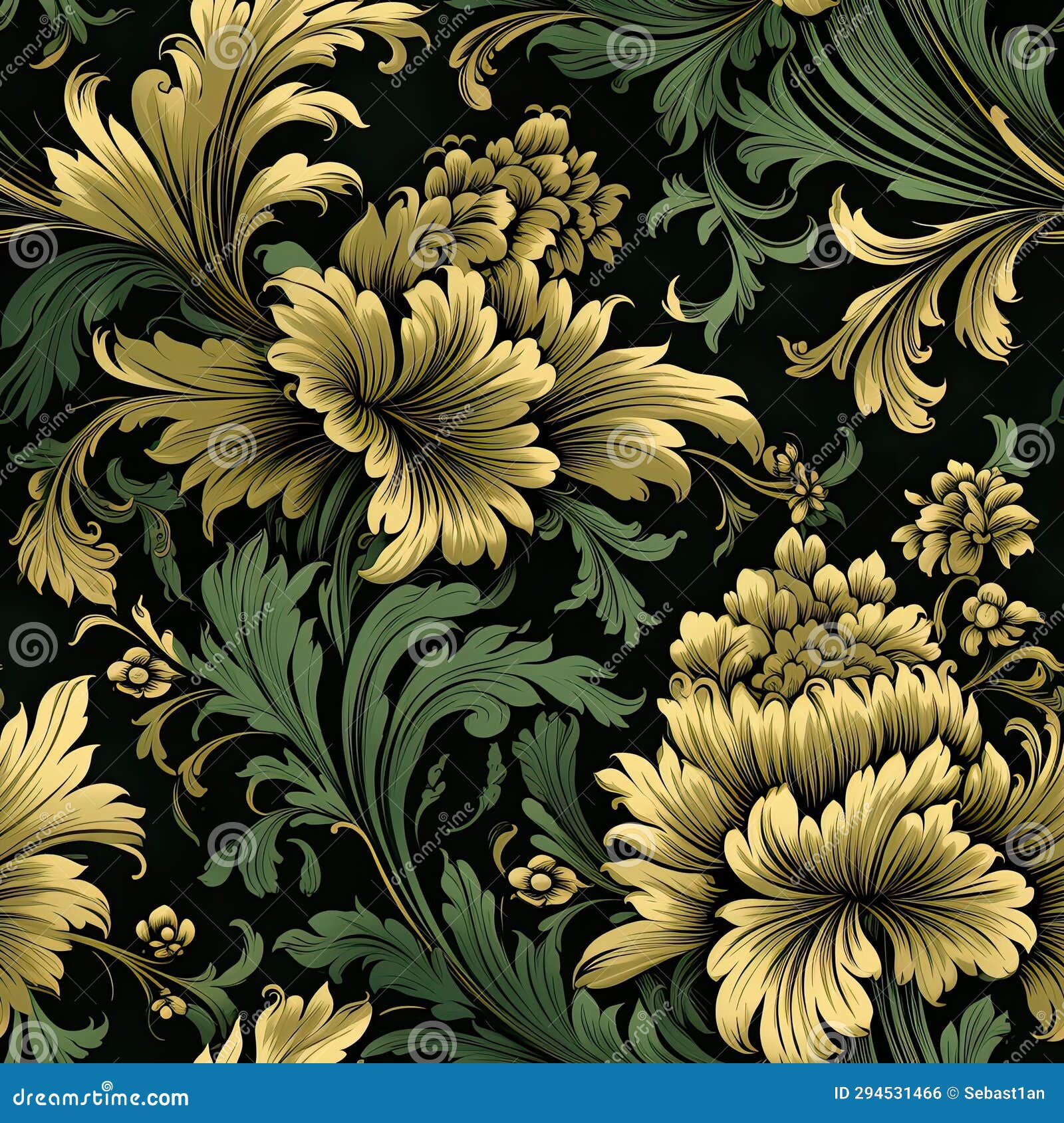Luxury Pattern Illustration is an Embodiment of Elegance and Opulence ...