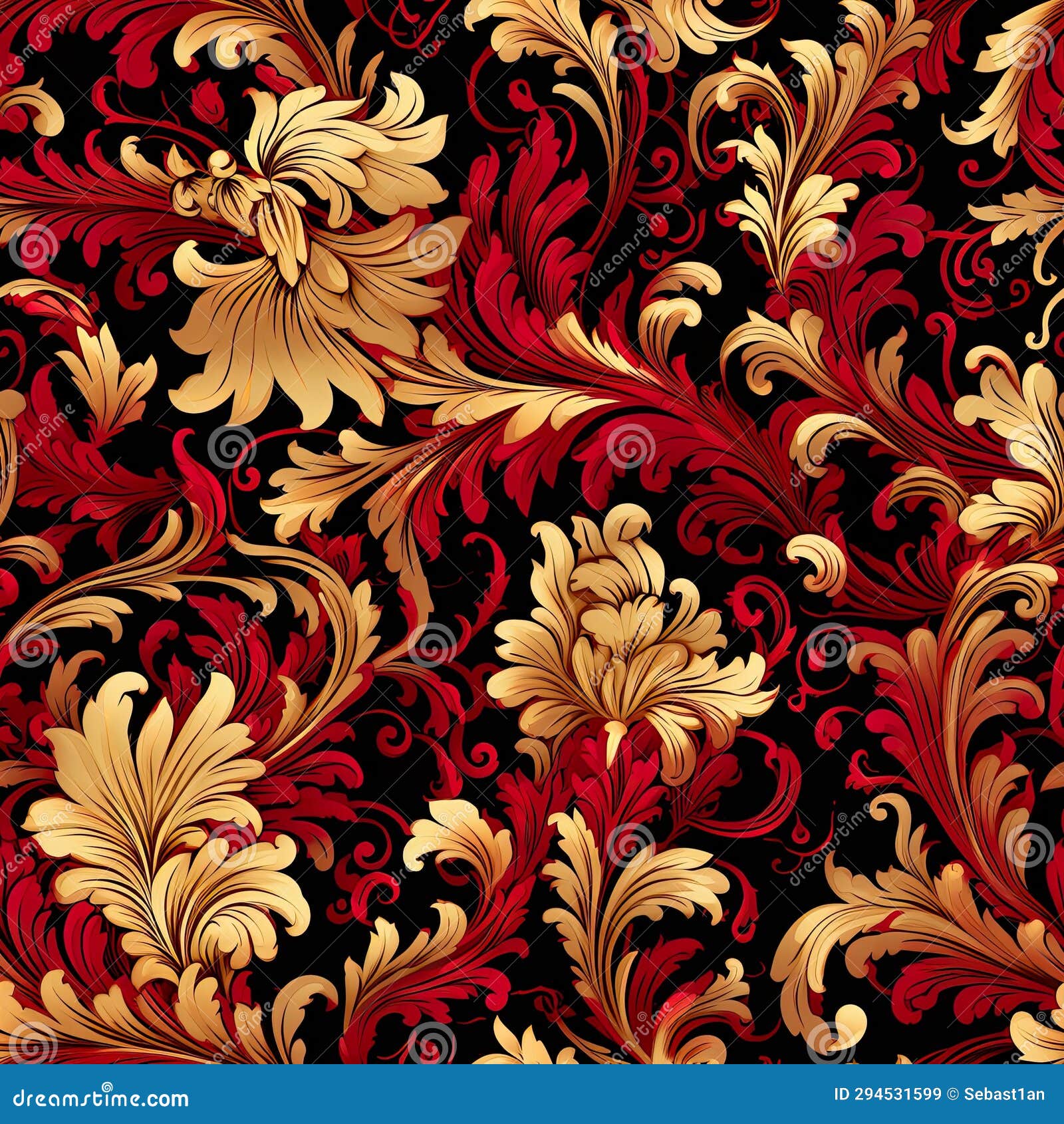 Luxury Pattern Illustration is an Embodiment of Elegance and Opulence ...