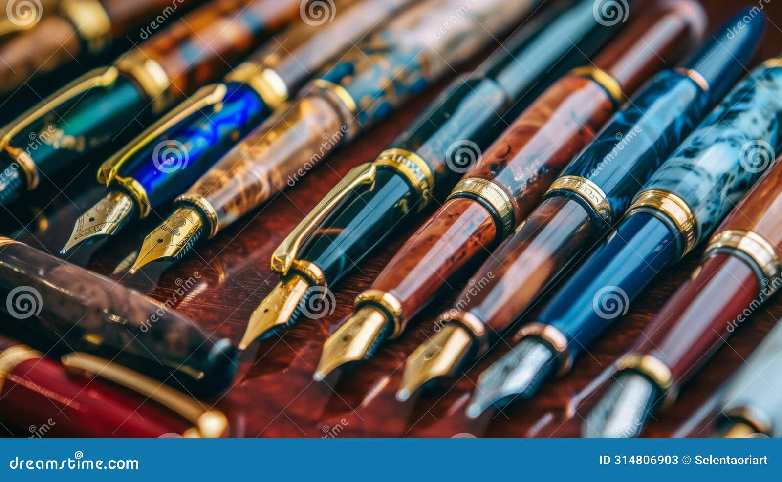 Luxury Pen and Stationery Store Stock Illustration - Illustration of ...