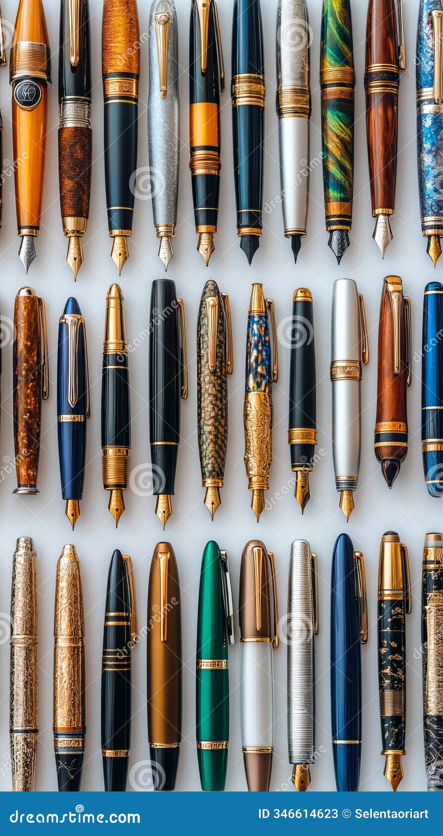 Luxury Pen and Stationery Store Stock Illustration - Illustration of ...