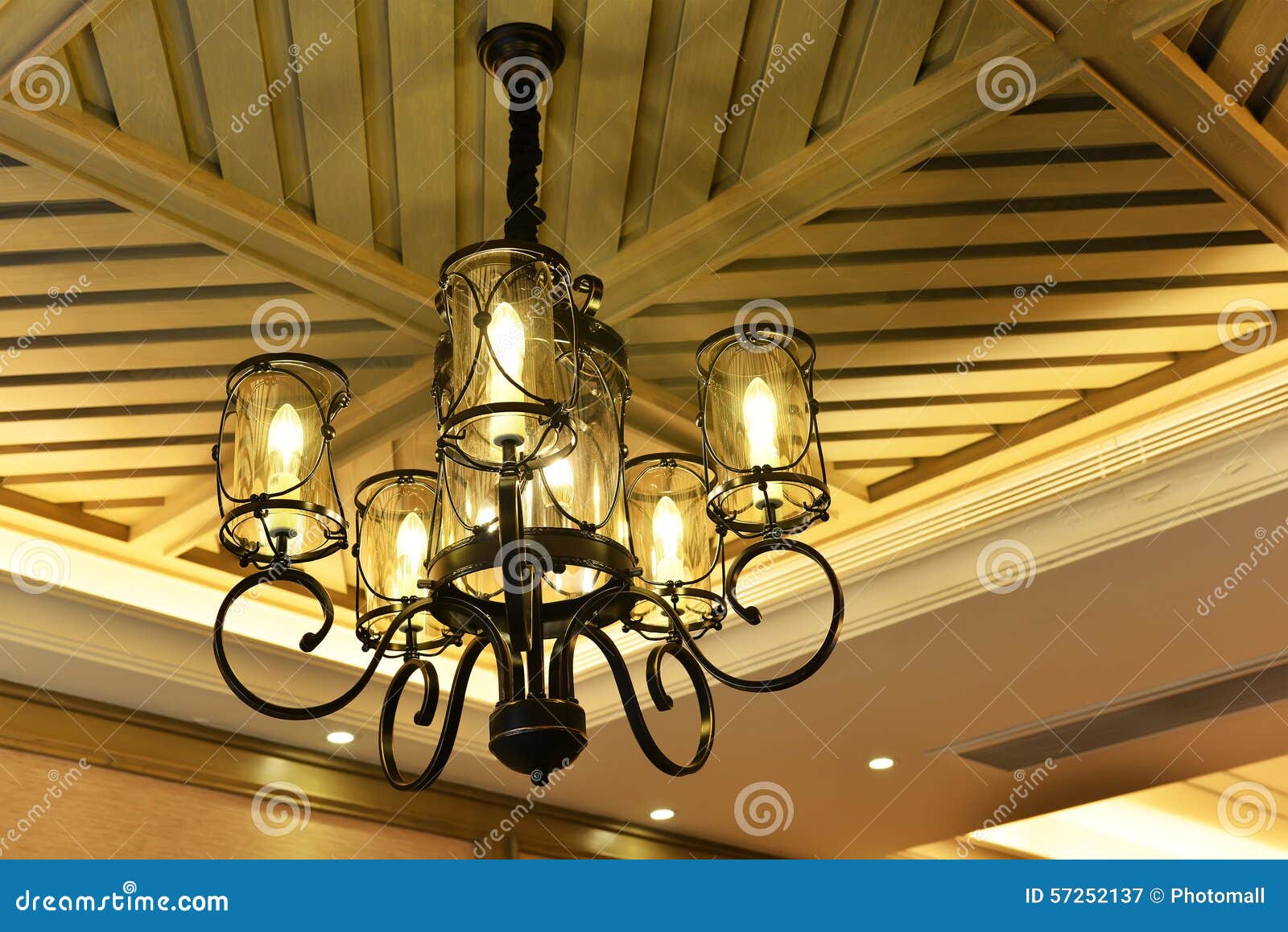 Luxury pendent lighting stock image. Image of ceiling - 57252137