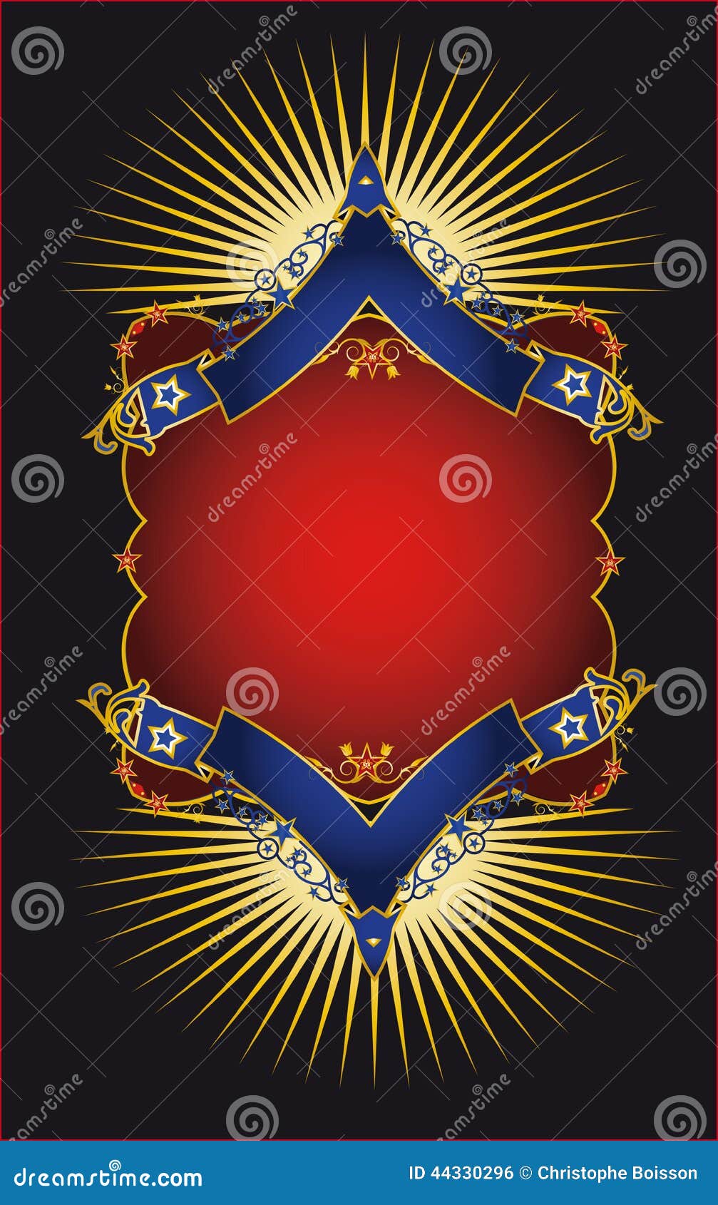 Luxury placard stock vector. Illustration of border, revival - 44330296