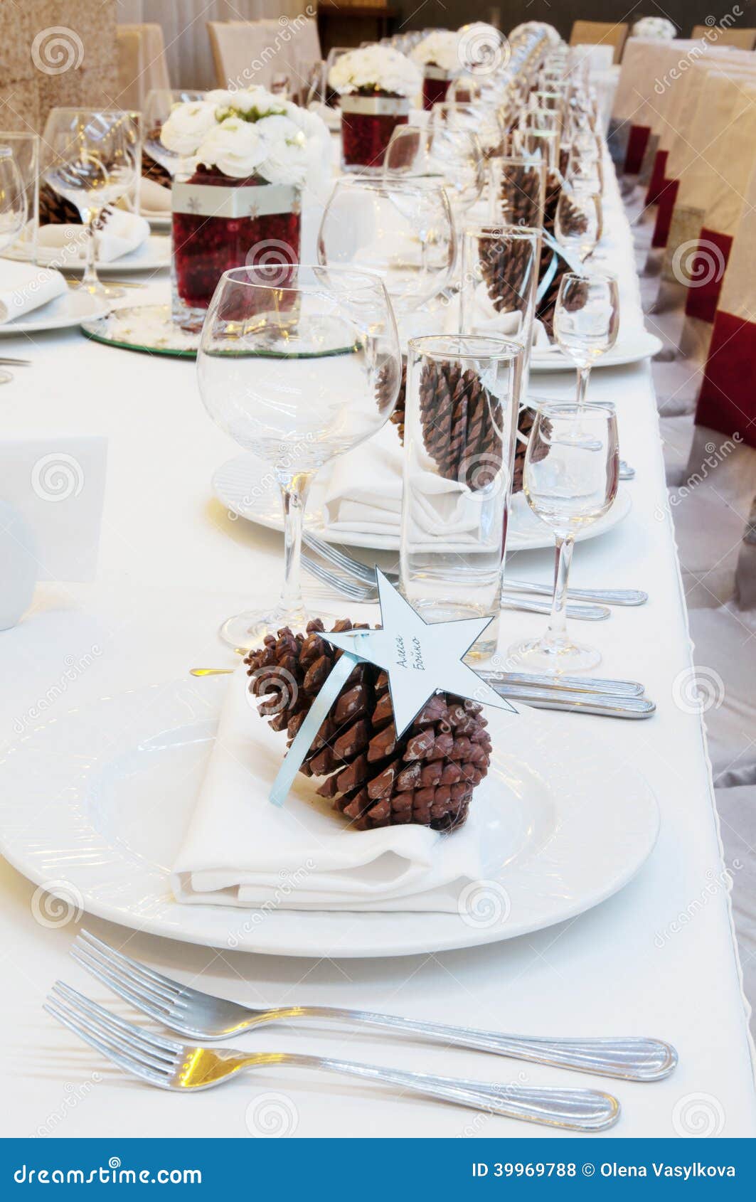 Luxury Place Setting for Wedding Stock Photo - Image of life, decor ...