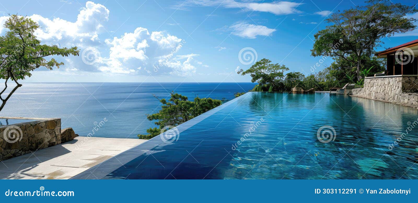 Luxury Pool Infinity Pool Blending with the Endless Caribbean Horizon ...