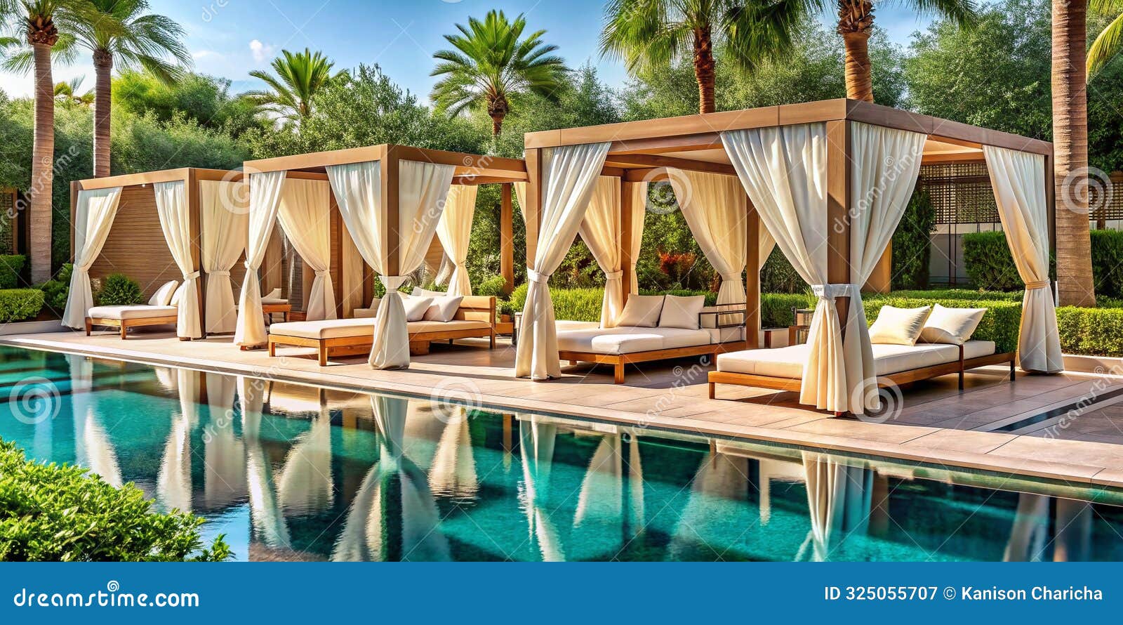 A Luxury Poolside Experience Where Guests Bask in the Opulence of ...