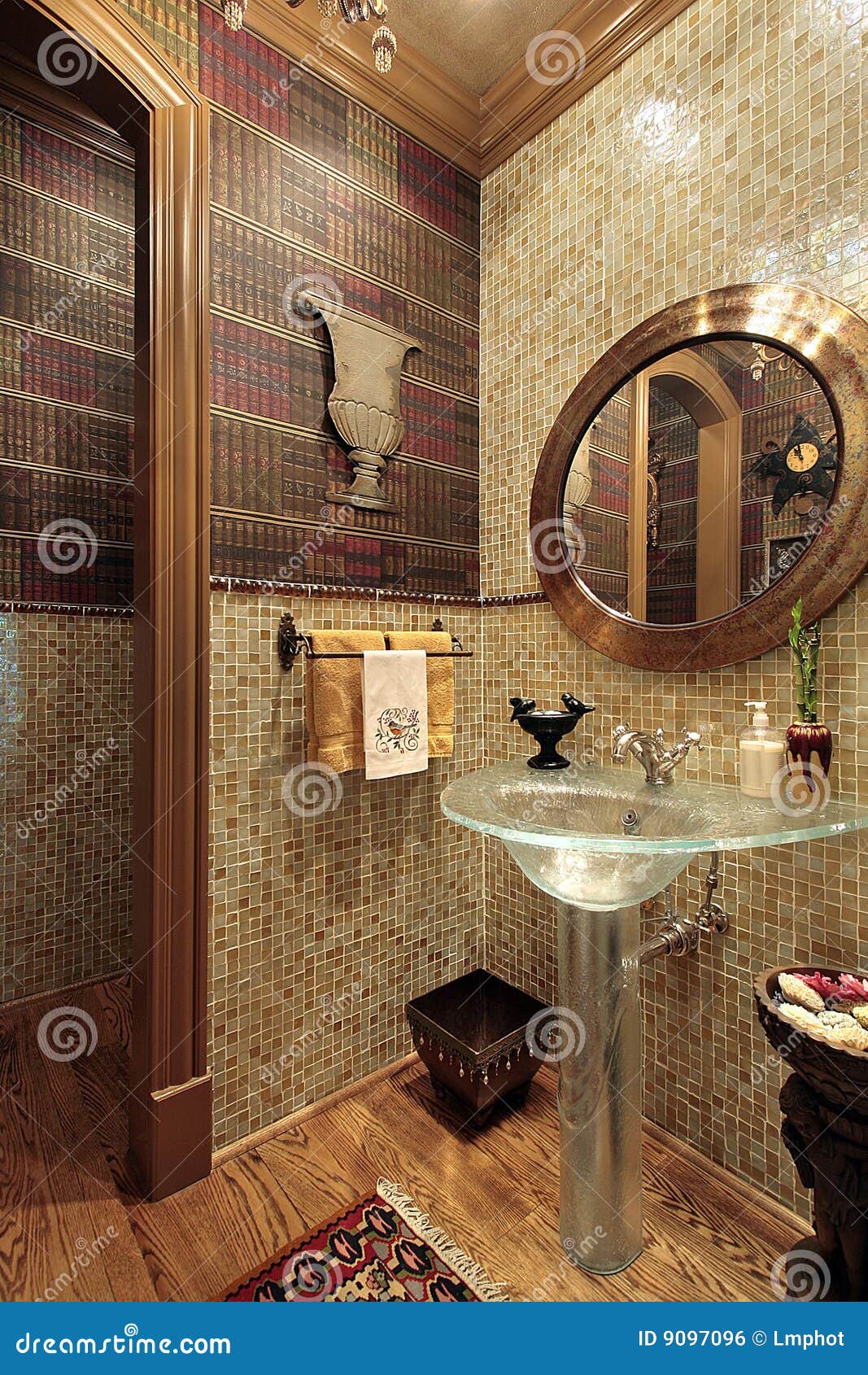 Luxury powder room stock photo. Image of upscale, estate - 9097096