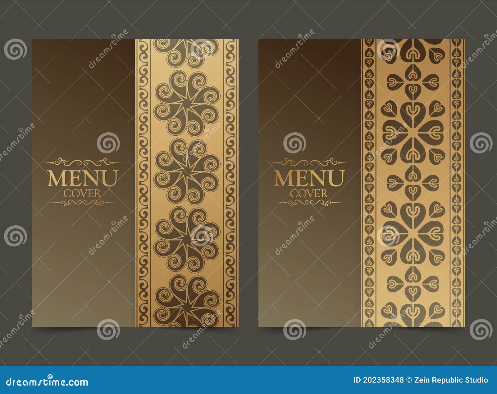 Luxury Premium Menu Cover Design Stock Illustration - Illustration of ...