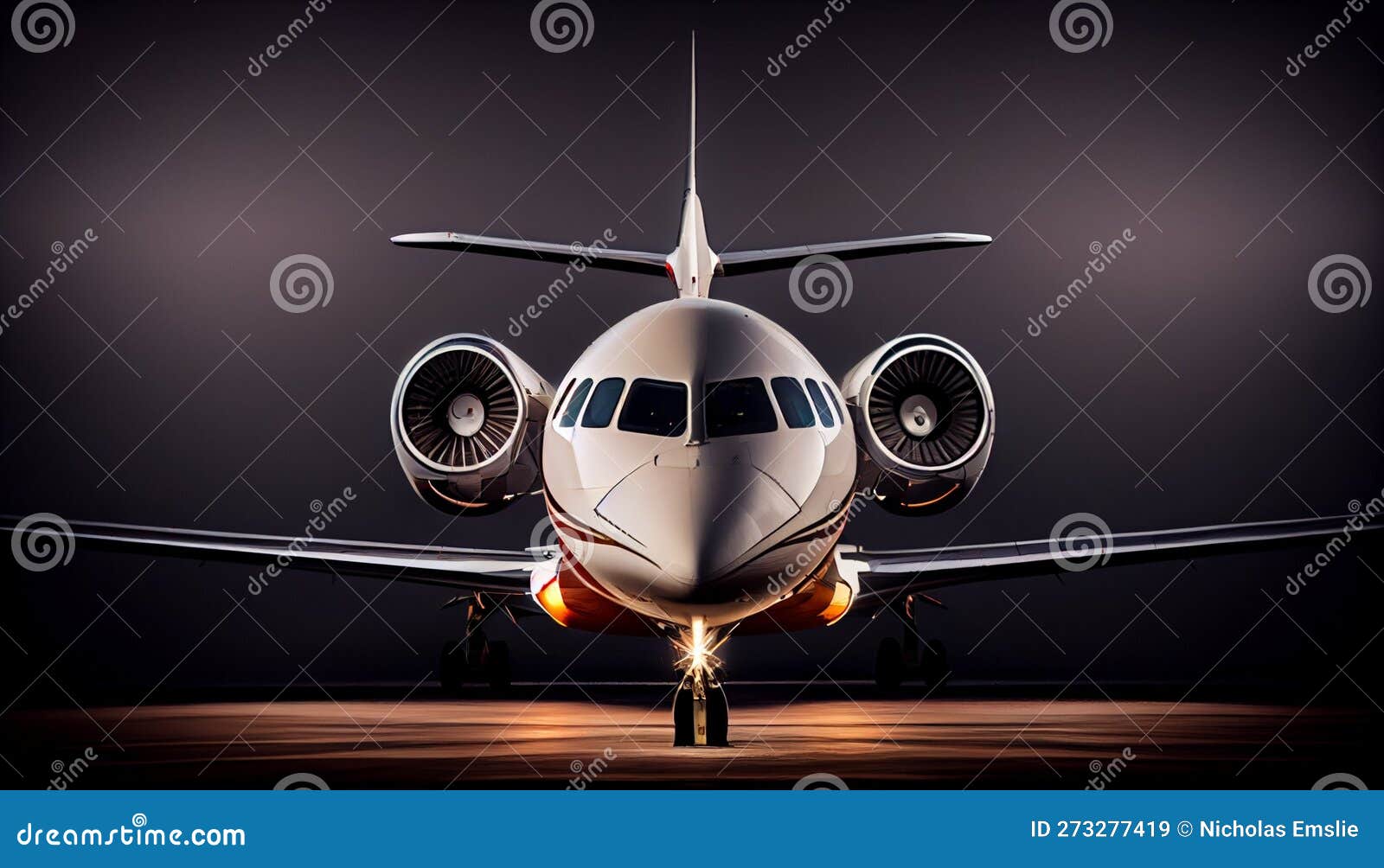 Luxury Private Jet Ai Generated Stock Illustration - Illustration of ...
