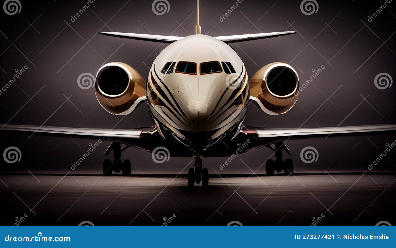 Luxury Private Jet Ai Generated Stock Illustration - Illustration of ...