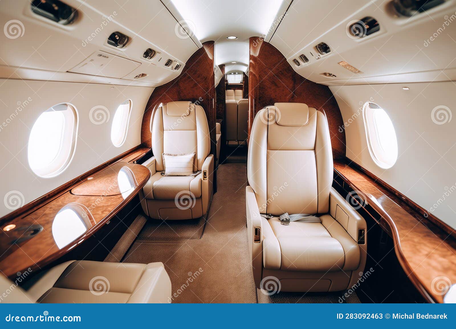 Private Jet. Generative Ai. Luxury Airplane Parked On The Ground On The ...