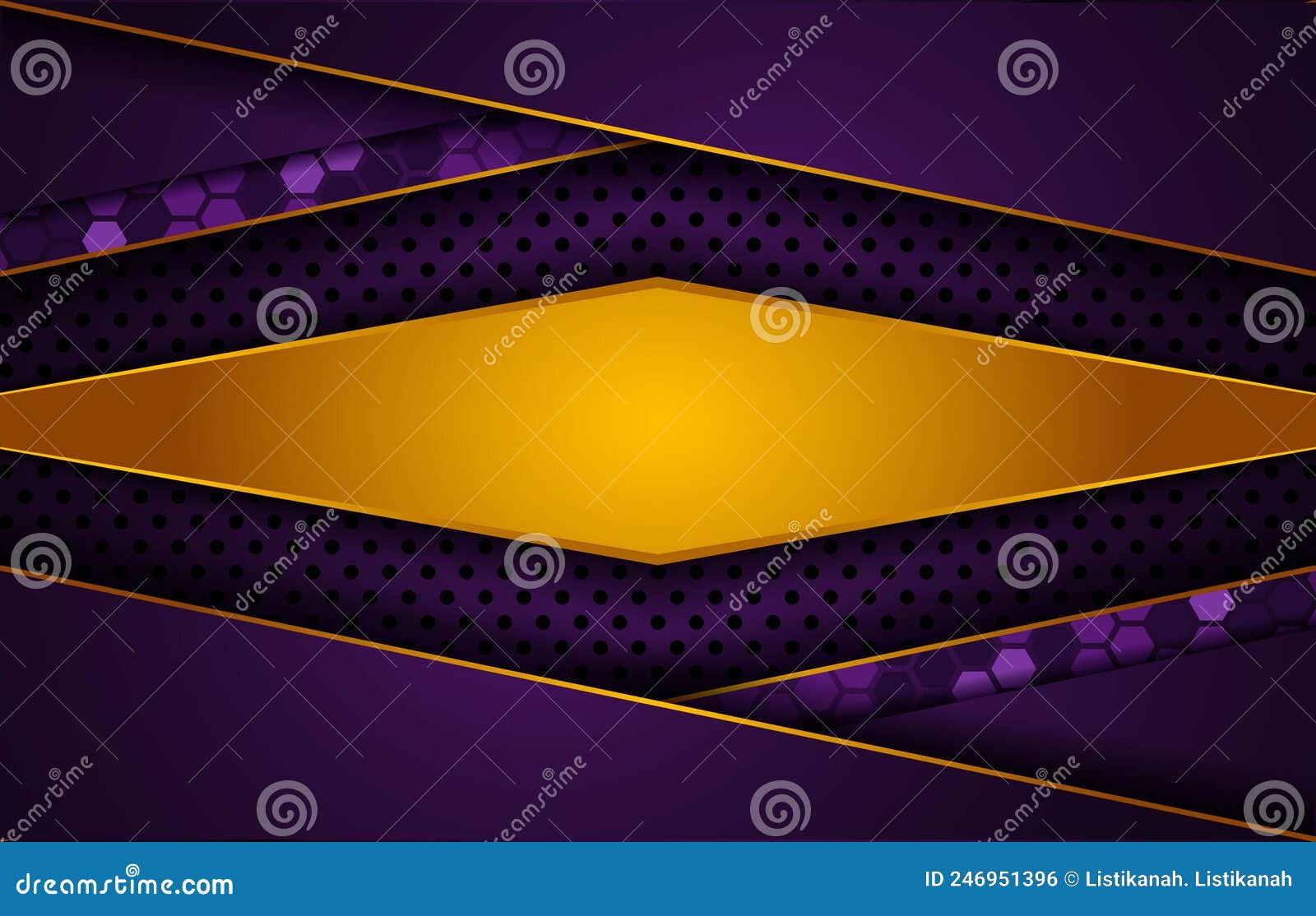 Luxury Purple and Gold Background Design Stock Vector - Illustration of ...