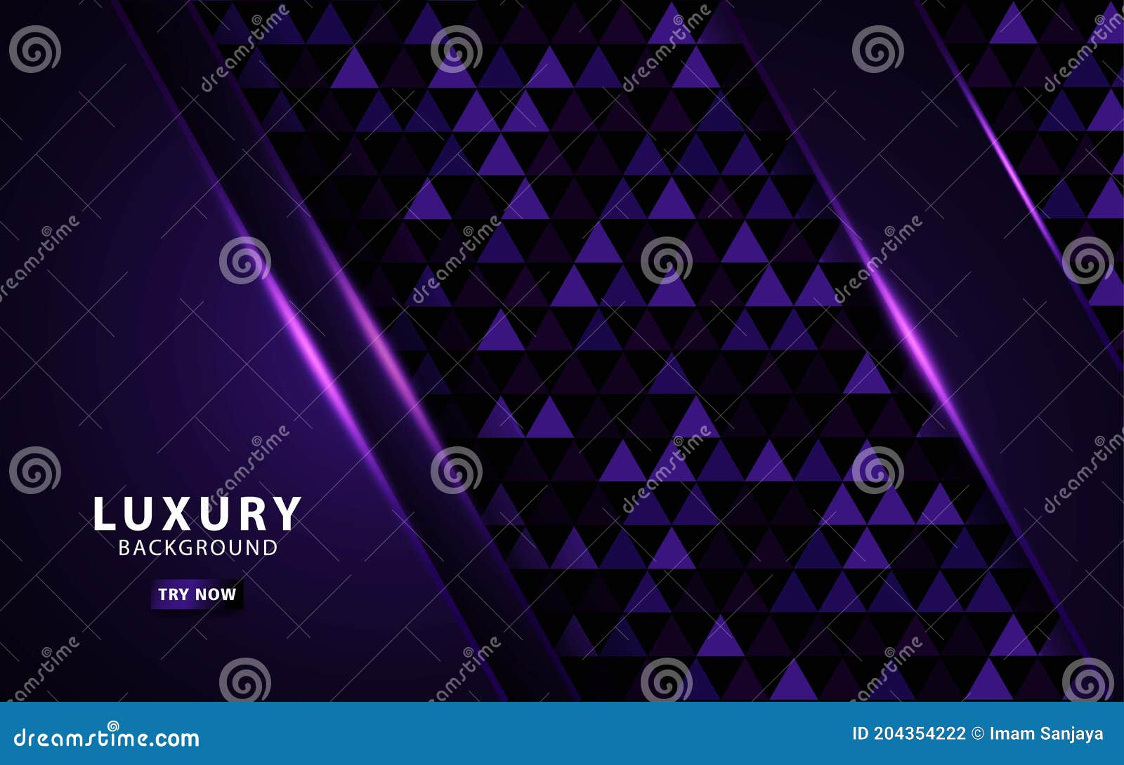 Luxury Purple Overlay Layers Background. Realistic Light Effect on ...
