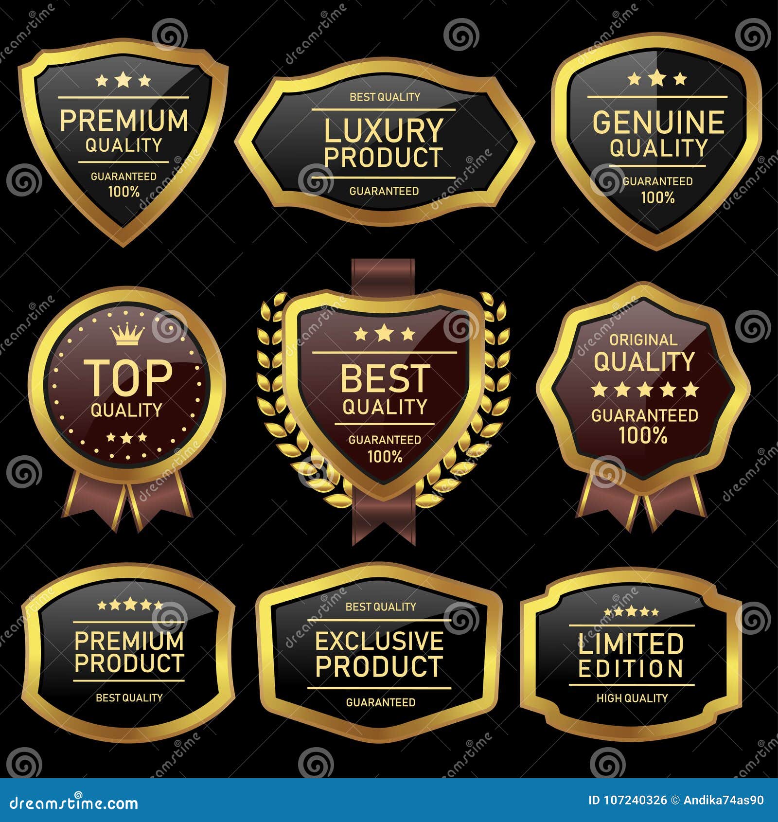 Luxury Black Gold Label Stock Illustrations – 58,159 Luxury Black Gold ...