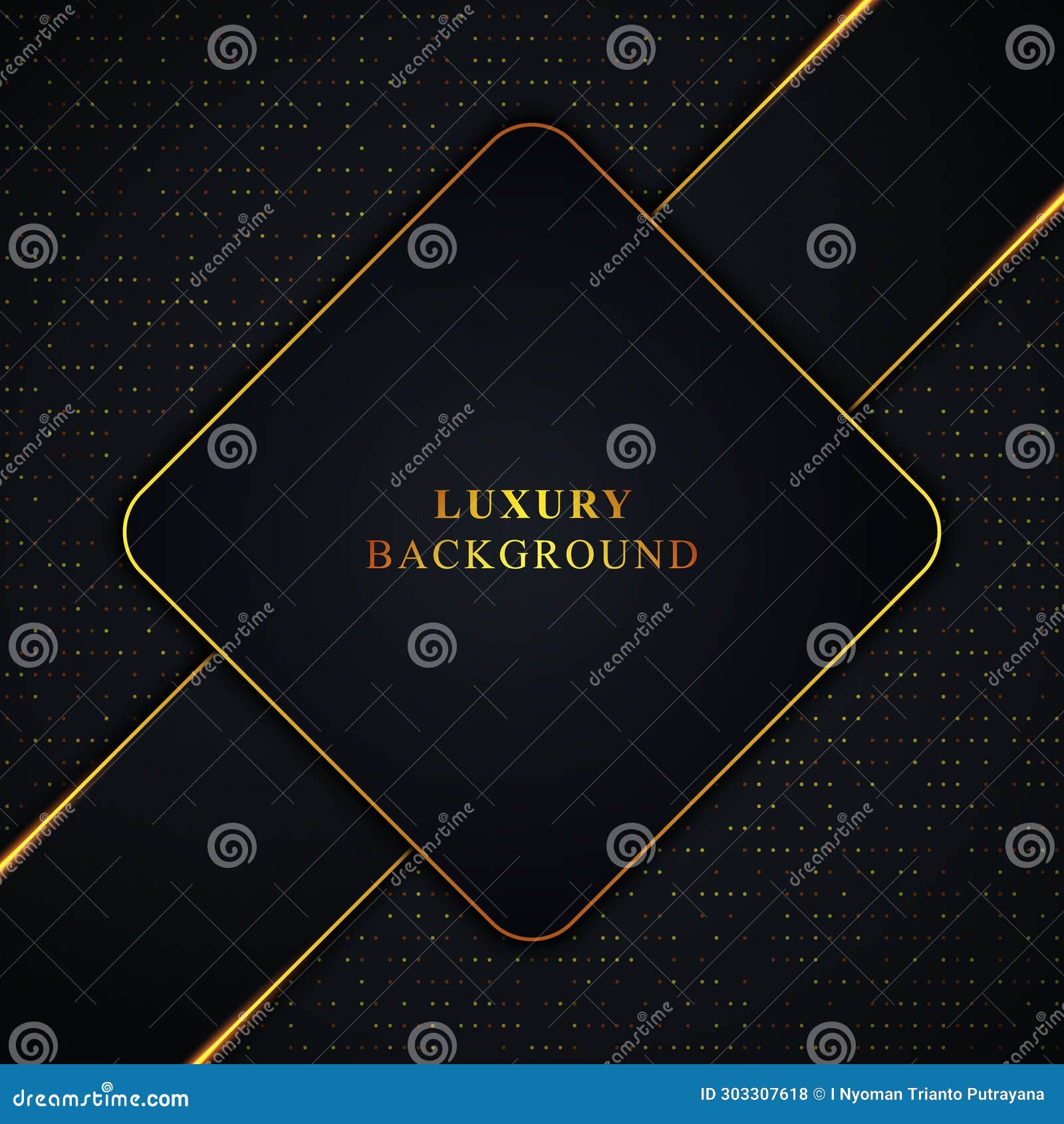 Luxury Rectangle and Stripes with Lines and Dot Stock Vector ...