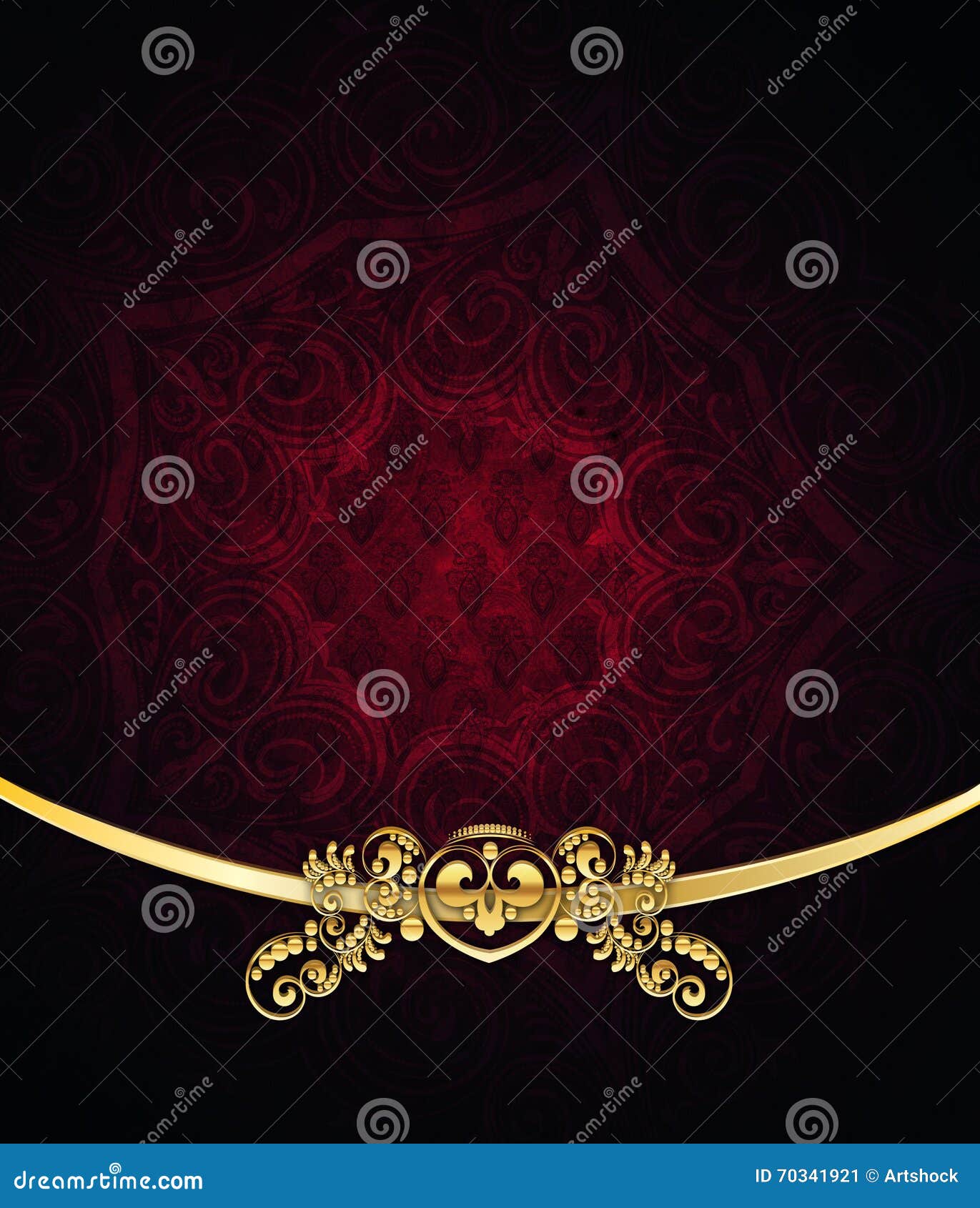 Luxury Red Background stock illustration. Illustration of pattern ...