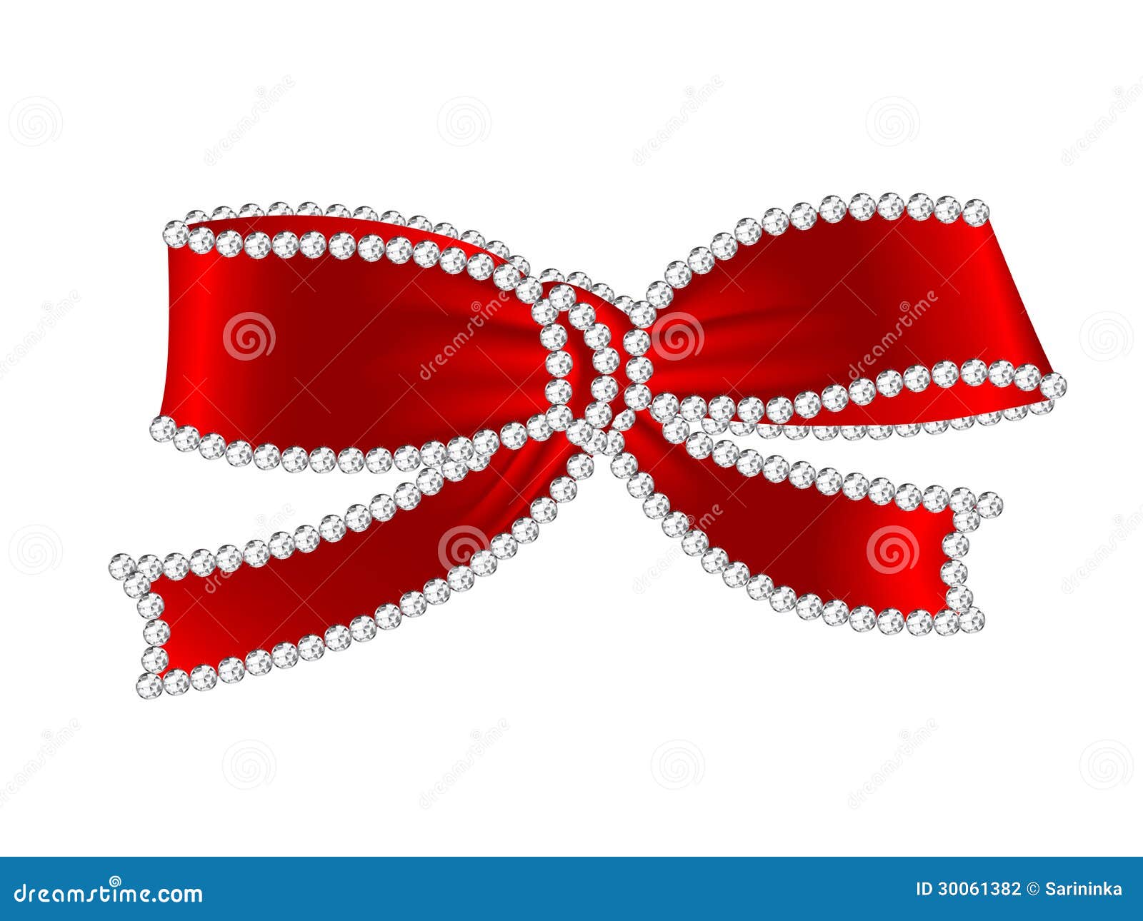 Diamond ribbon stock vector. Illustration of brilliant - 30061382
