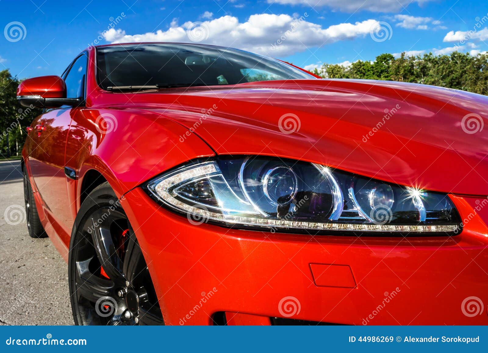 Luxury red car view stock image. Image of force, fast - 44986269