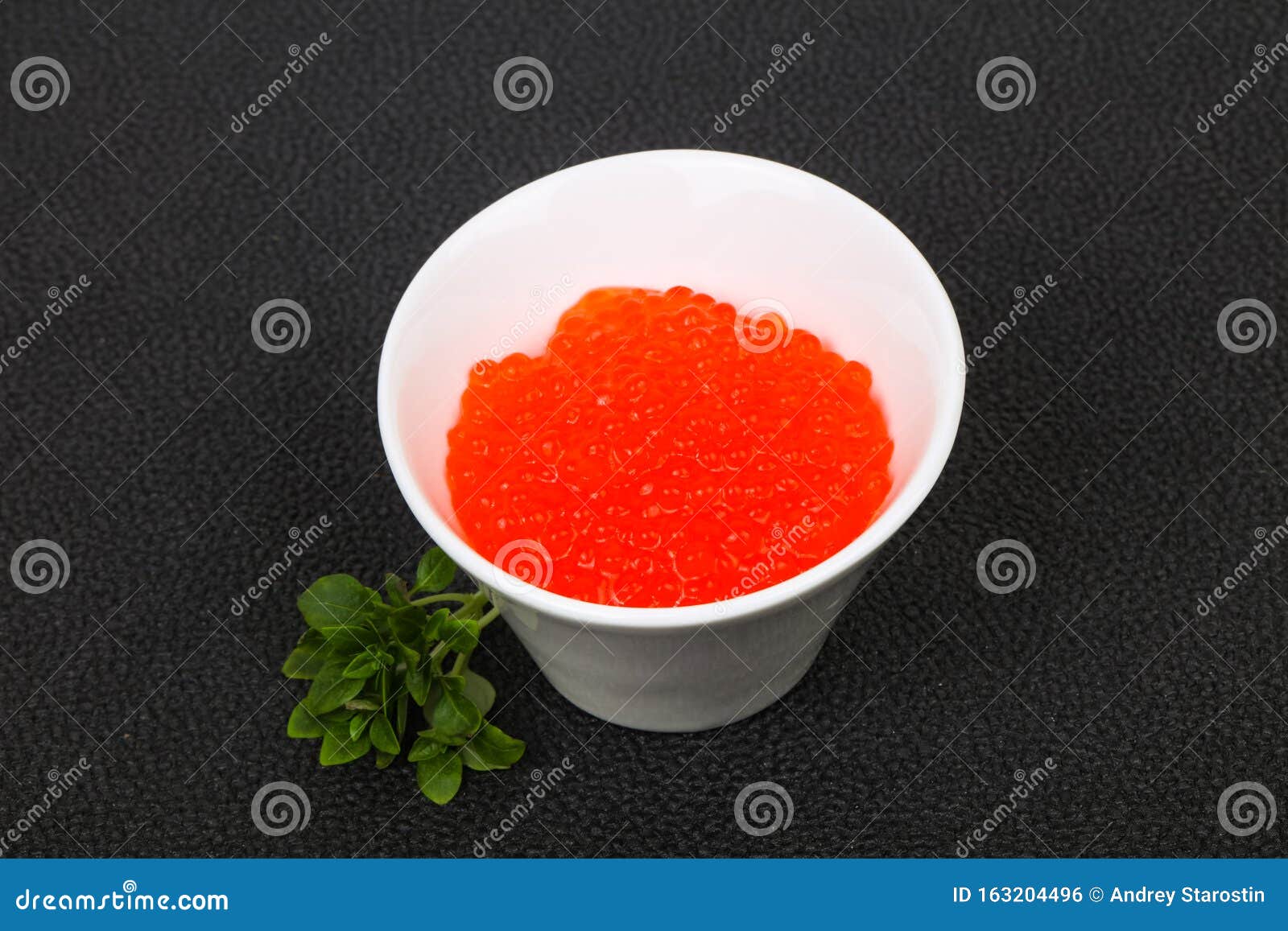 Luxury Red Caviar stock photo. Image of gourmet, glass - 163204496
