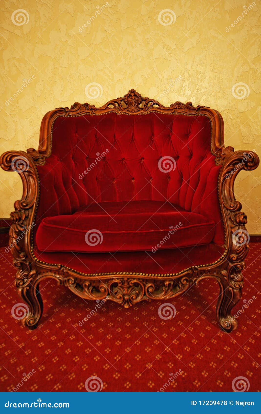 Luxury red chair stock photo. Image of living, expensive - 17209478