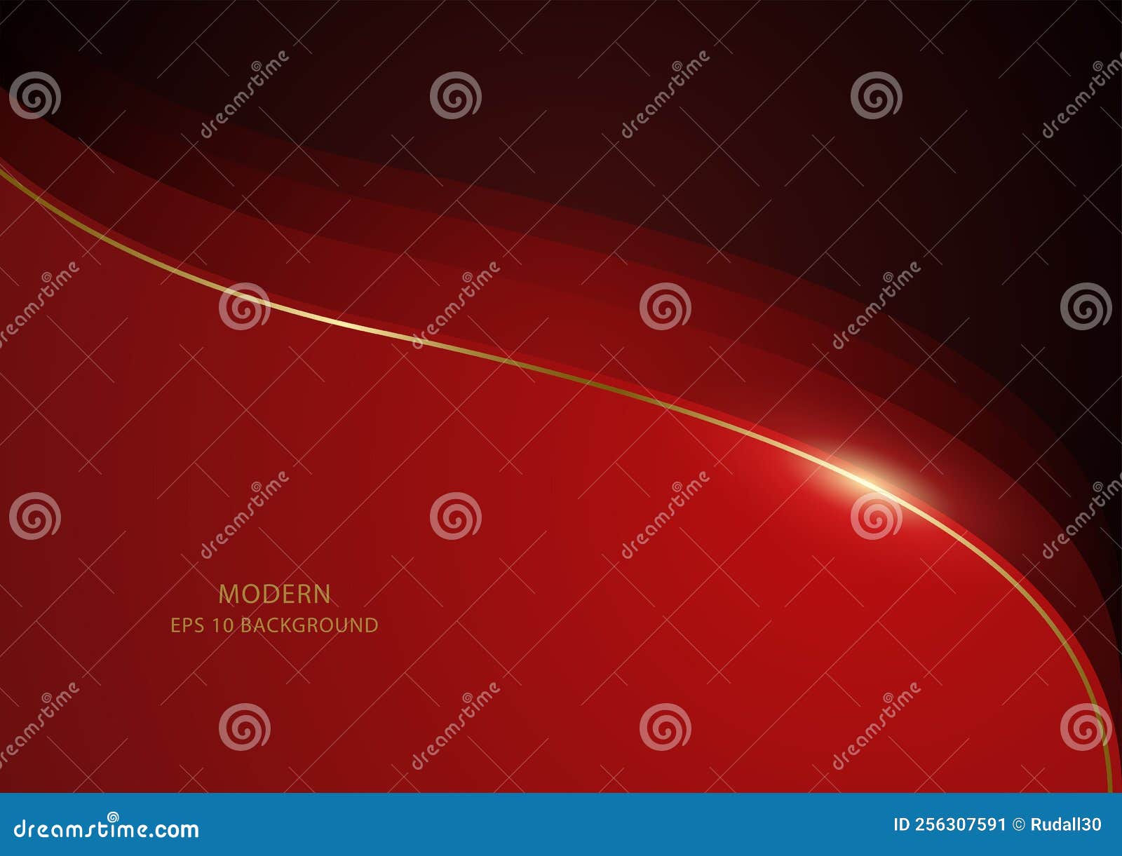 Luxury Red Curved Shape in Layers with Golden Line Stock Vector ...