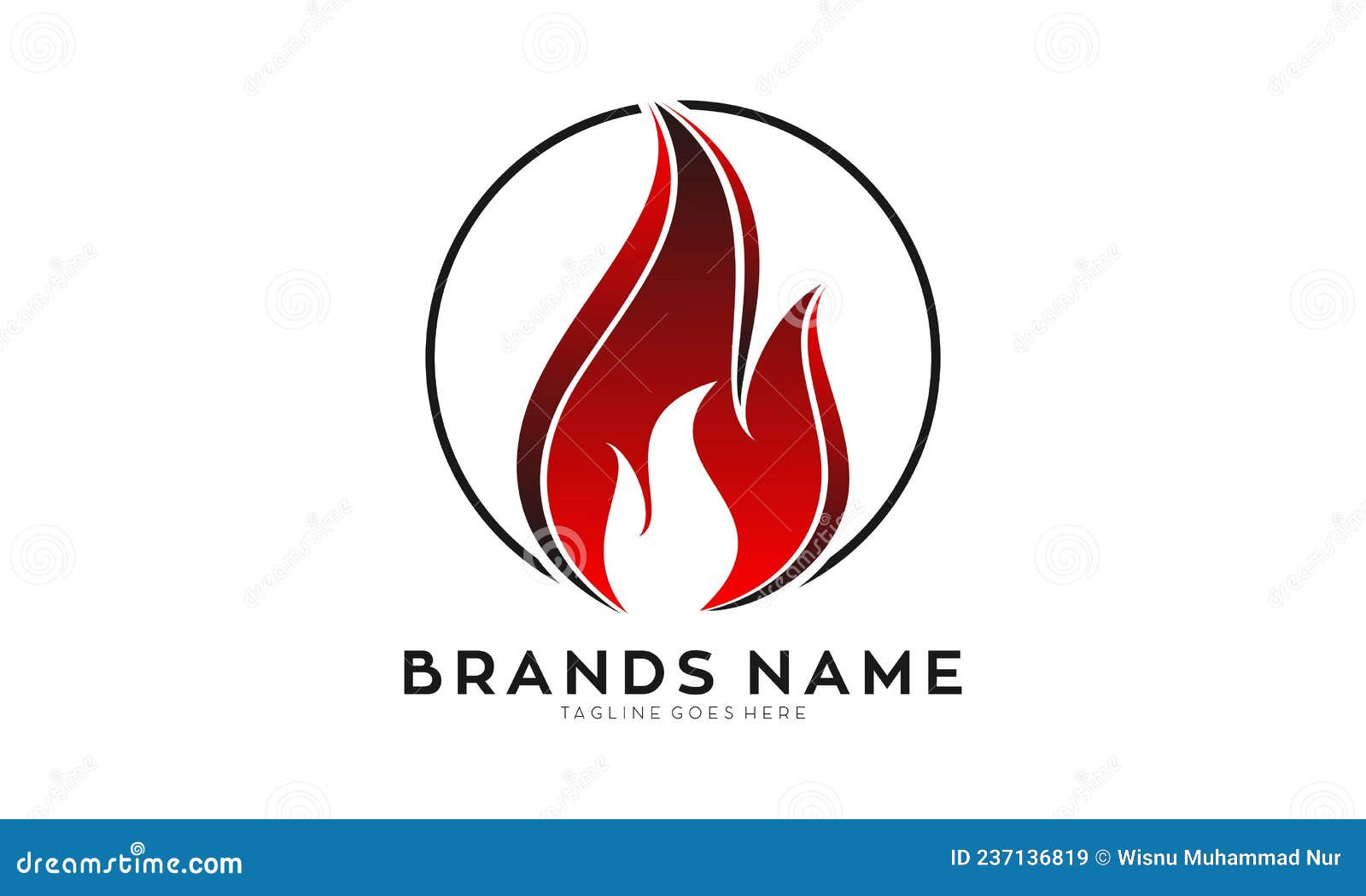Luxury Red Fire Vector Logo Stock Vector - Illustration of abstract ...
