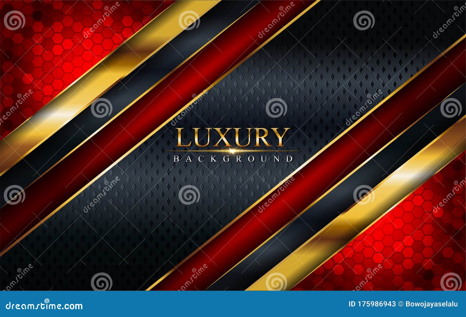 Luxury Red, Gold and Black Combination Background Design Stock Vector ...