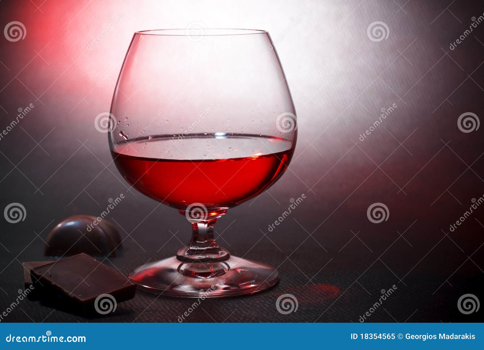 Luxury Red Liqueur and Milk Chocolate Stock Image - Image of mature ...
