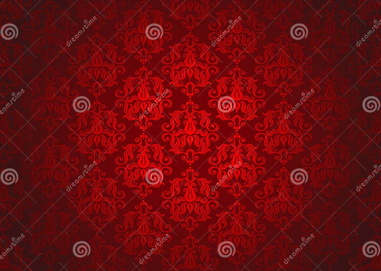 Luxury Red Ornamental Pattern Stock Vector - Illustration of decor ...