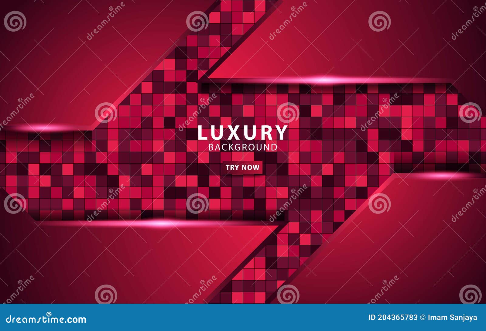 Luxury Red Overlay Layers Background. Realistic Light Effect on ...