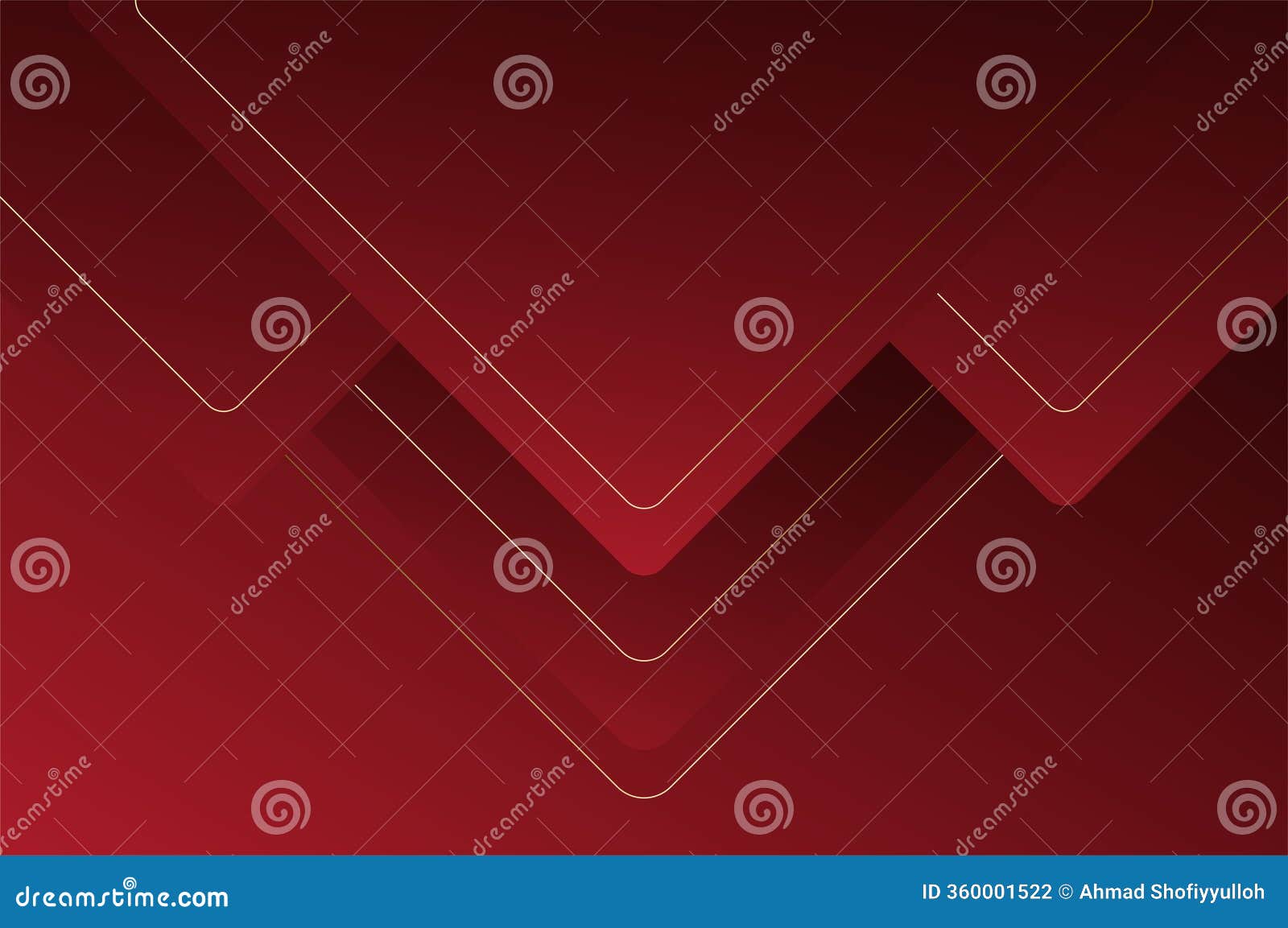 Luxury Red Rose Rounded Pyramid or Triangle Shape Background with Gold ...