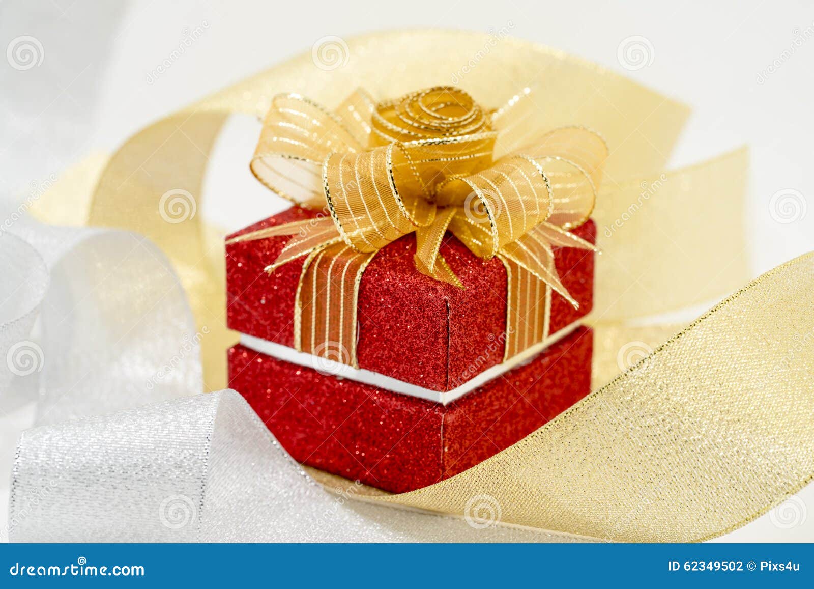 Luxury Red Sparkle Gift Box Stock Photo - Image of decoration, light ...