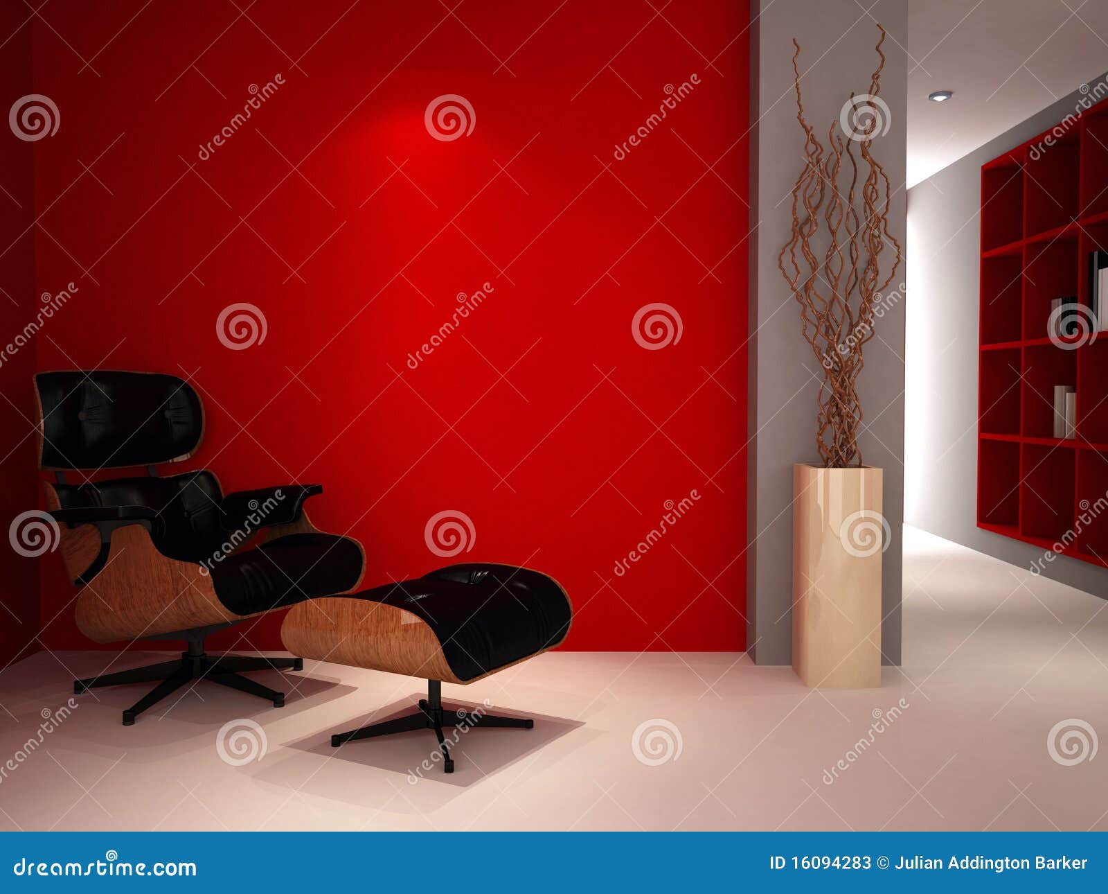 A luxury red study room stock image. Image of book, lounge - 16094283