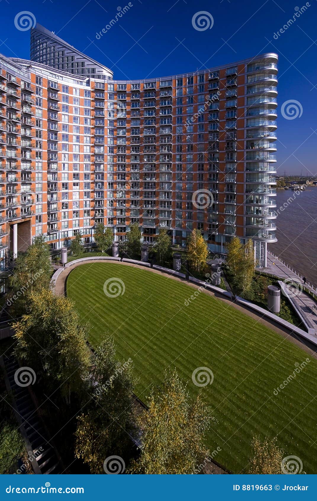 Luxury Residential Building Stock Image - Image of apartments ...